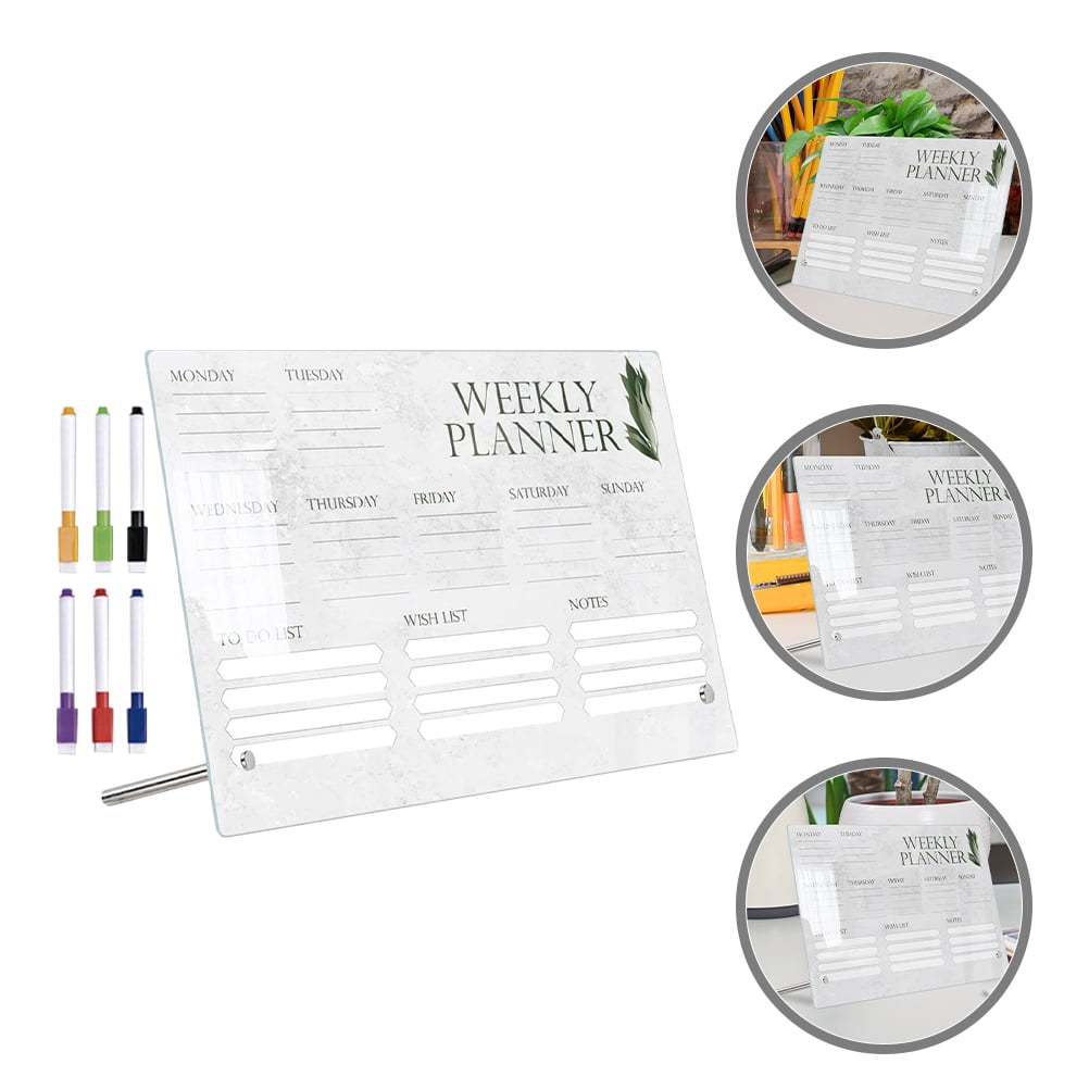 GOOHOCHY Memo Board for Computer Monitor Desktop Dry Erase - Walmart.com