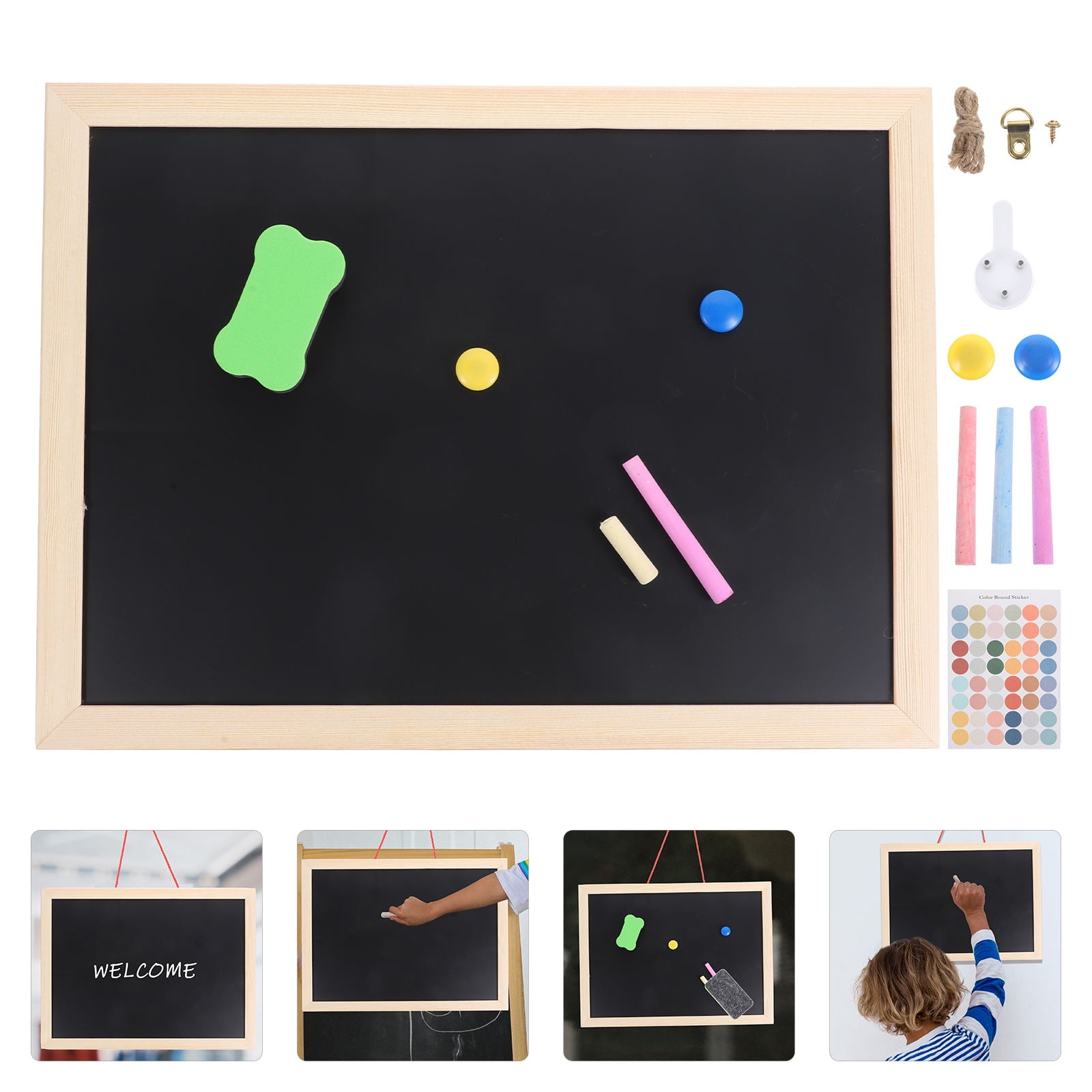 HONMEET GooHochy Rectangular Cork Boards for Wall Memo Writing Board ...