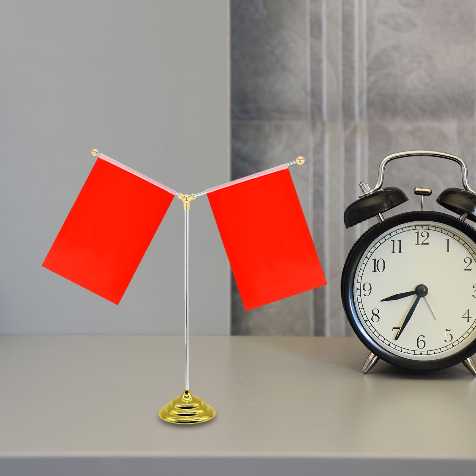 GOOHOCHY Metal Flagpole For Office Desk Replacement Flag Parts Tabletop ...