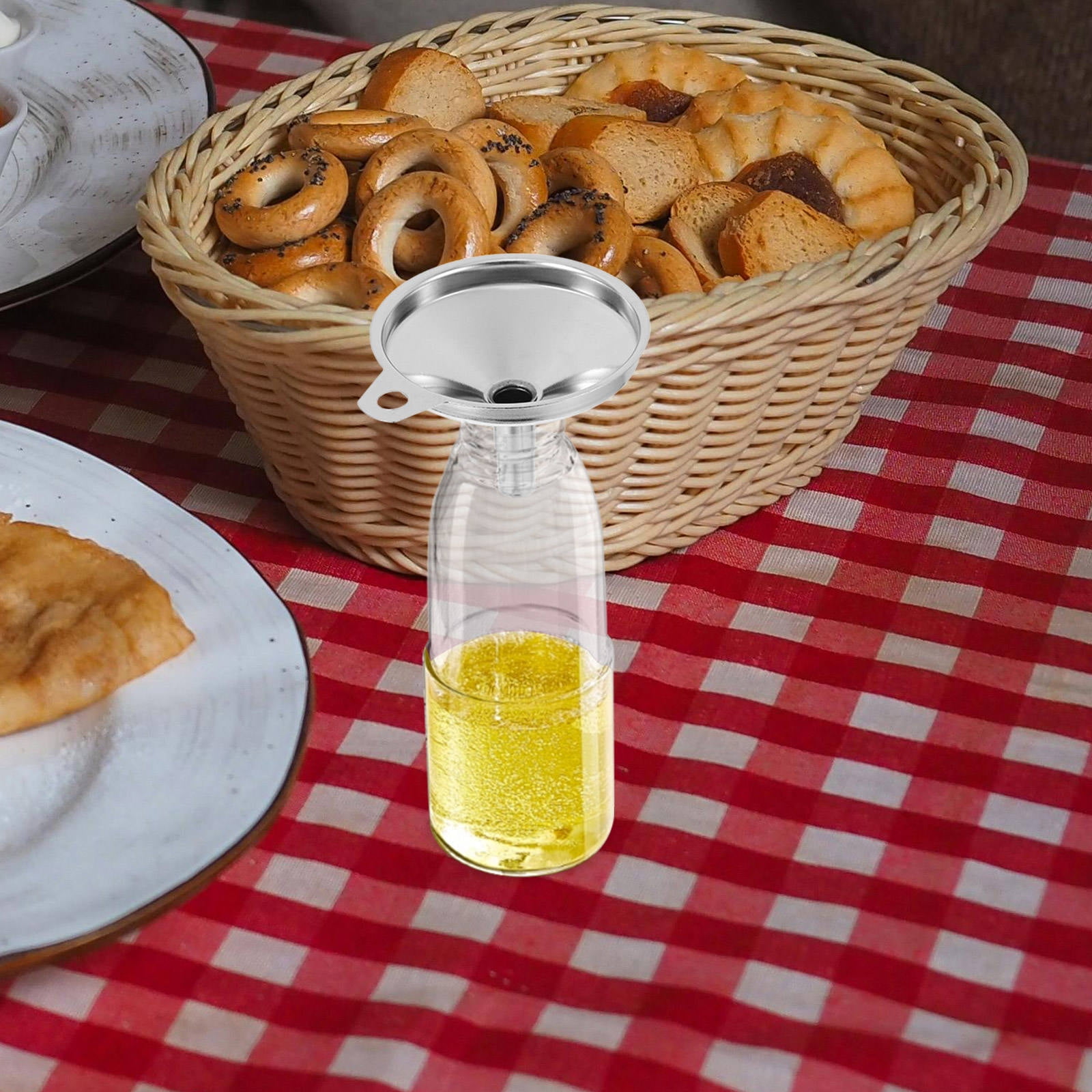 GOOHOCHY Metal Funnels For Filling Bottles Stainless Steel Kitchen ...