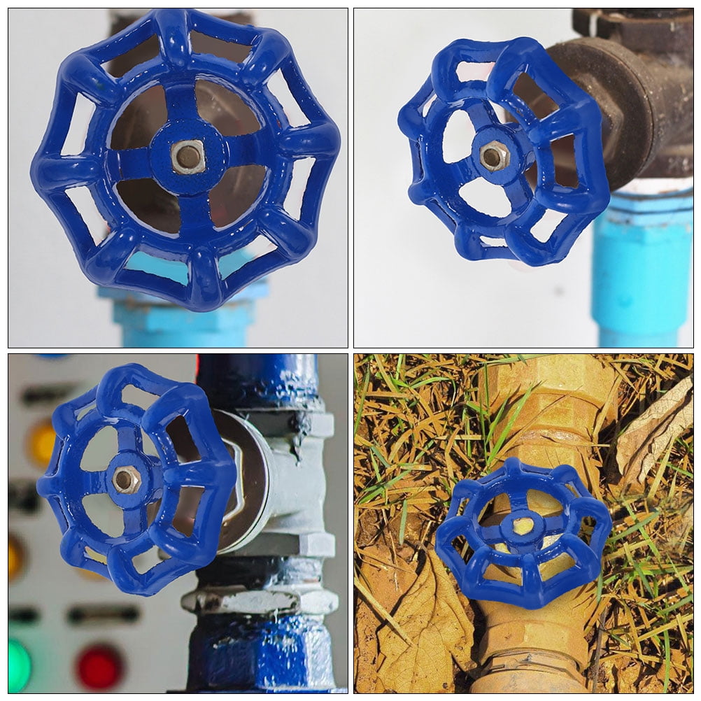 GOOHOCHY Metal Hose Spigot Handle Smooth Faucet Round Wheel Handle ...