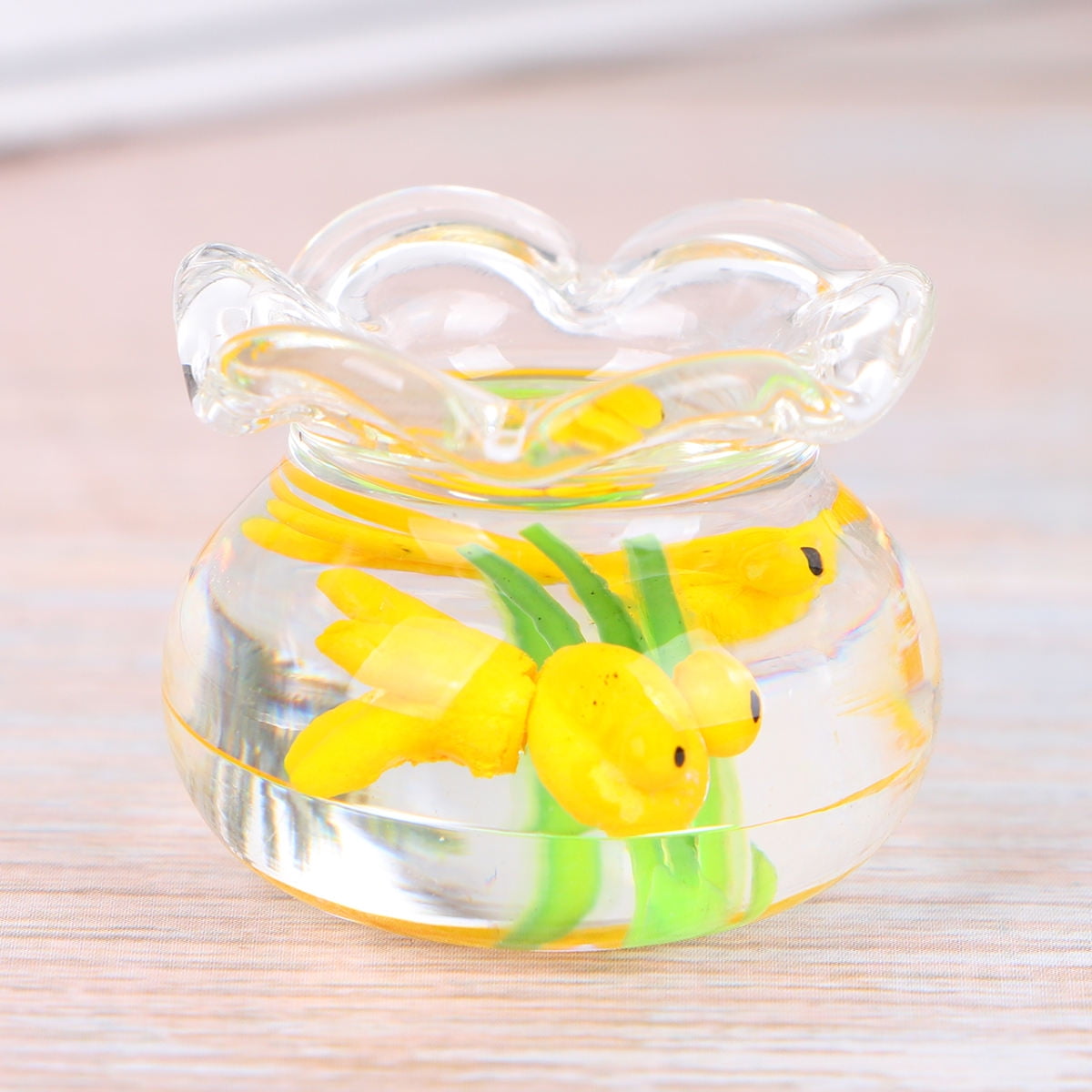 GOOHOCHY Micro Fish Tank Miniature Aquatic Accessory Miniature Scene ...