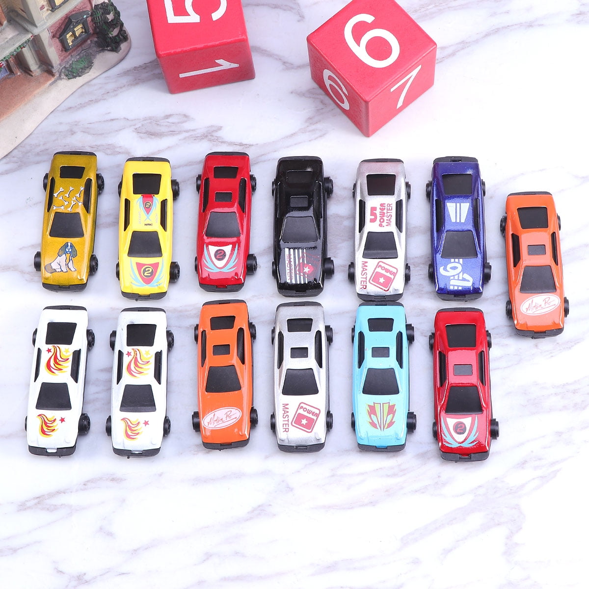 GOOHOCHY Mini Alloy Race Car Toys Set for Kids Playing to Stimulate ...