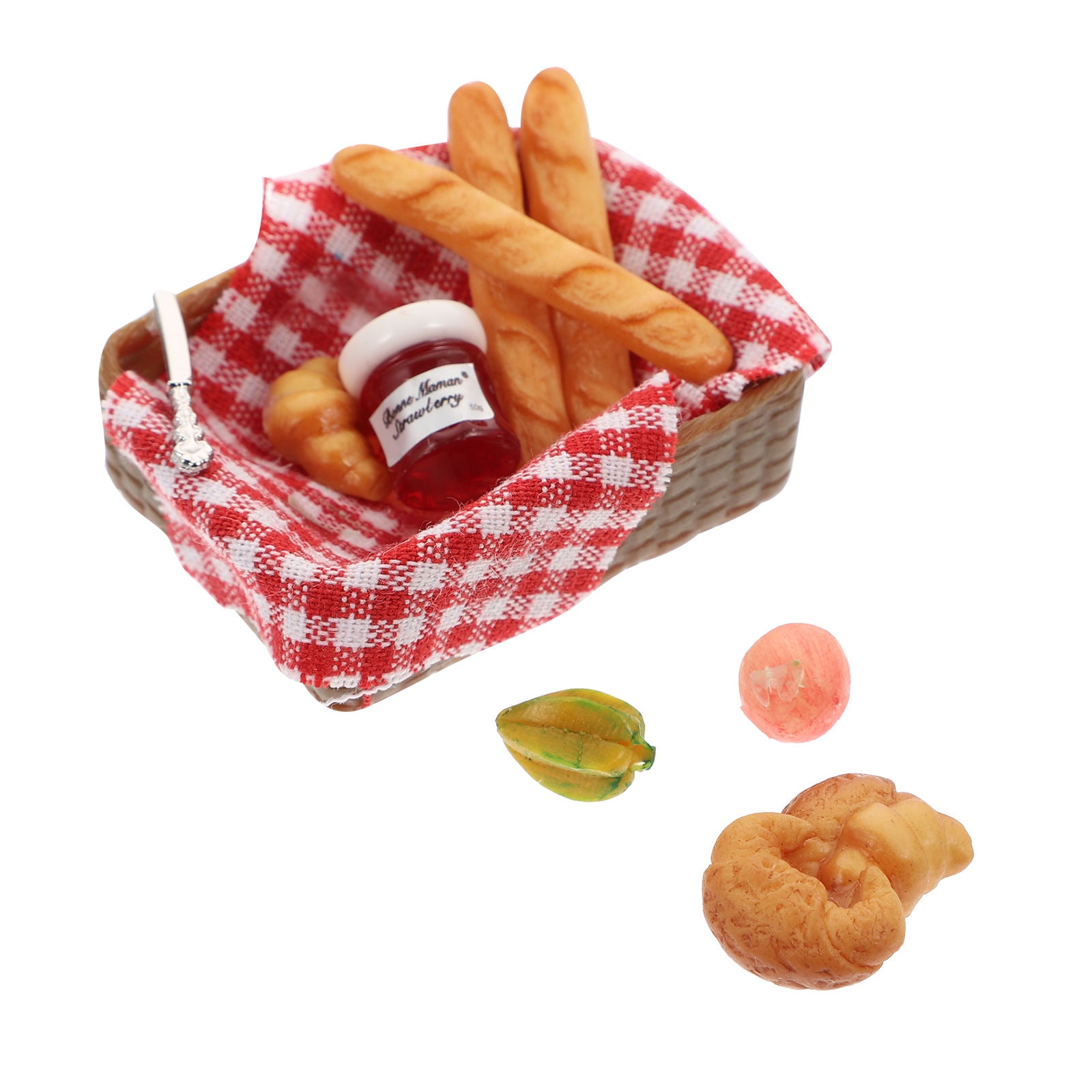 GOOHOCHY Mini Bread Basket Set of 1 for Decor Assorted Color Resin ...