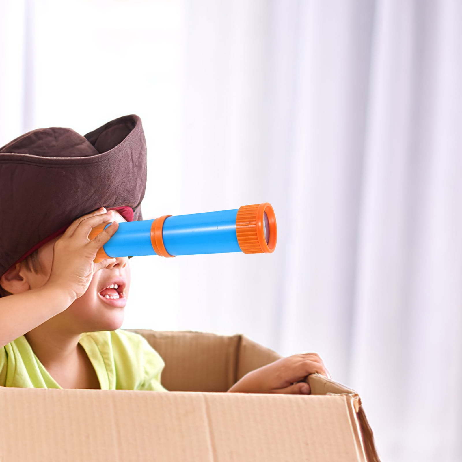 GOOHOCHY Mini Collapsible Telescope for Children,Plastic Pirate ...