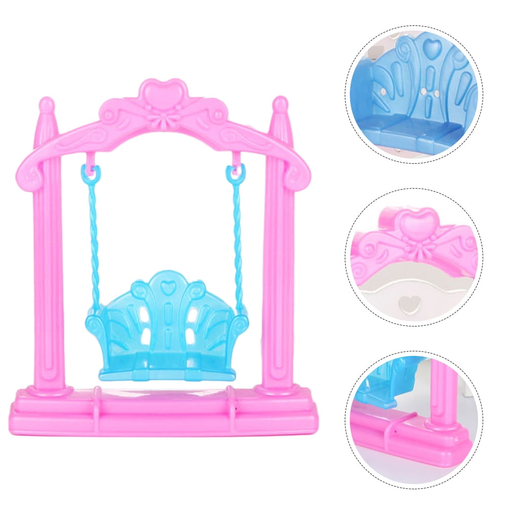 GOOHOCHY Mini Doll Swing Decorative Doll Swing Figurine Doll House ...