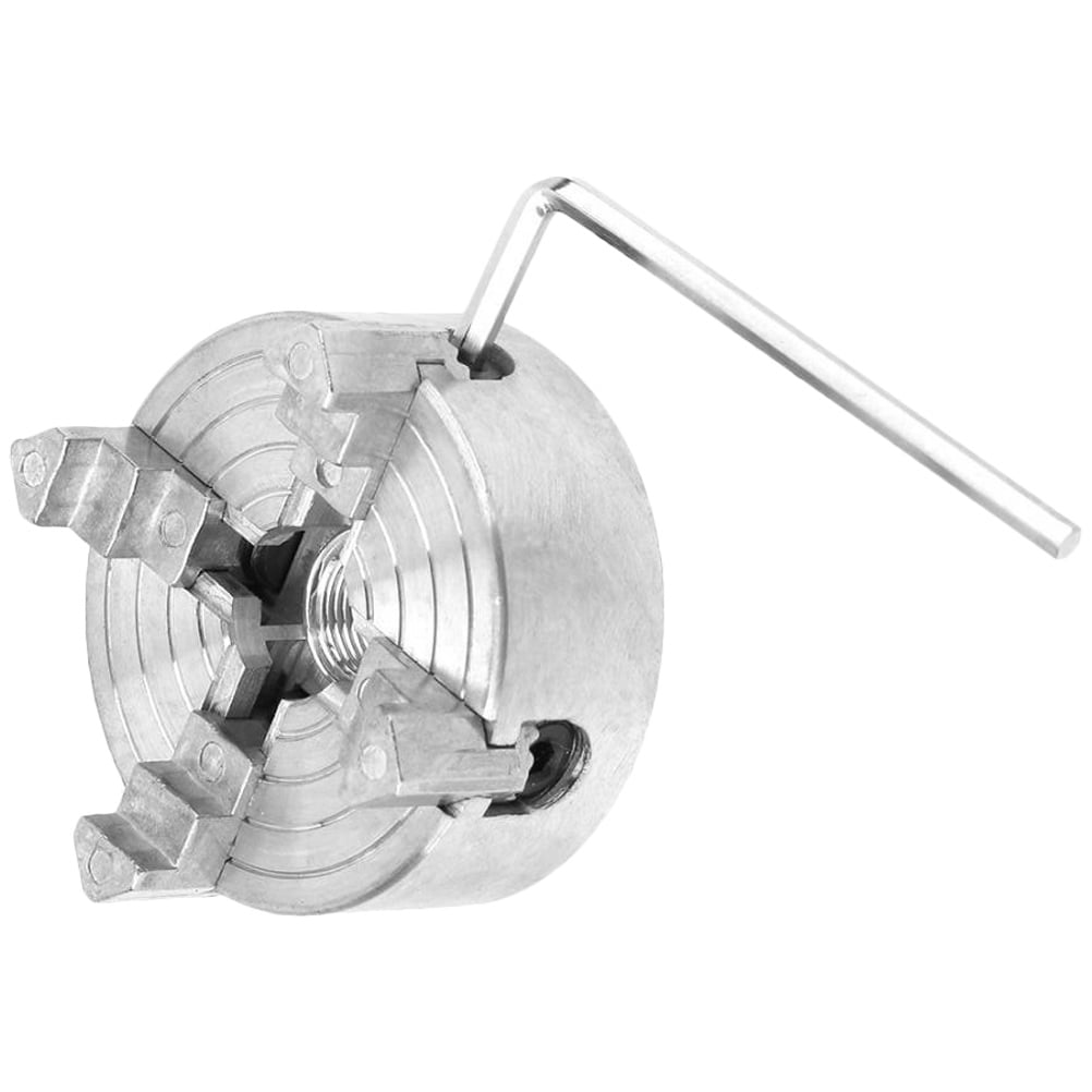 GOOHOCHY Mini Manual Lathe Chuck with Four-Jaw Design for DIY Metal ...