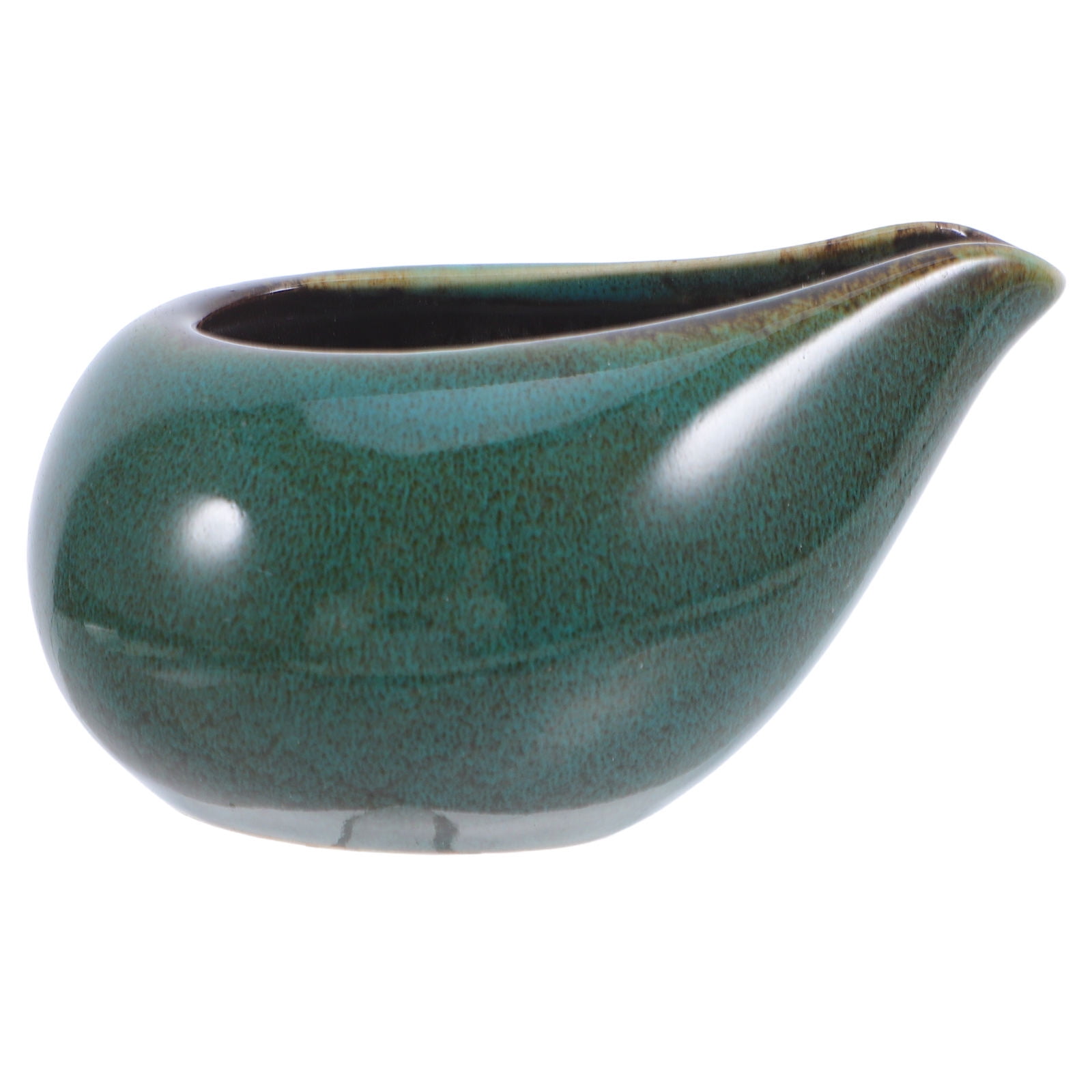 GOOHOCHY Mini Porcelain Creamer Small Gravy Boat No Handle Ceramic ...