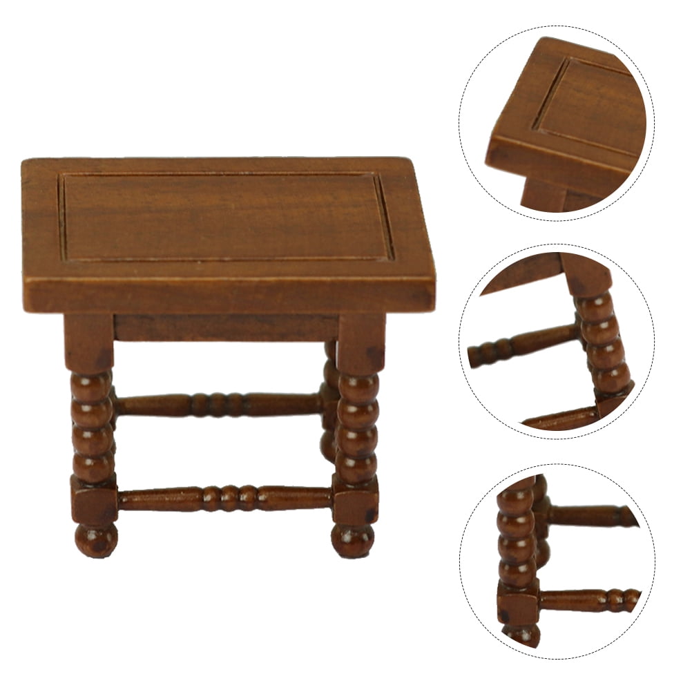 FUTUREORYY Synthetic Material Mini Tea Table Model For Miniature House ...