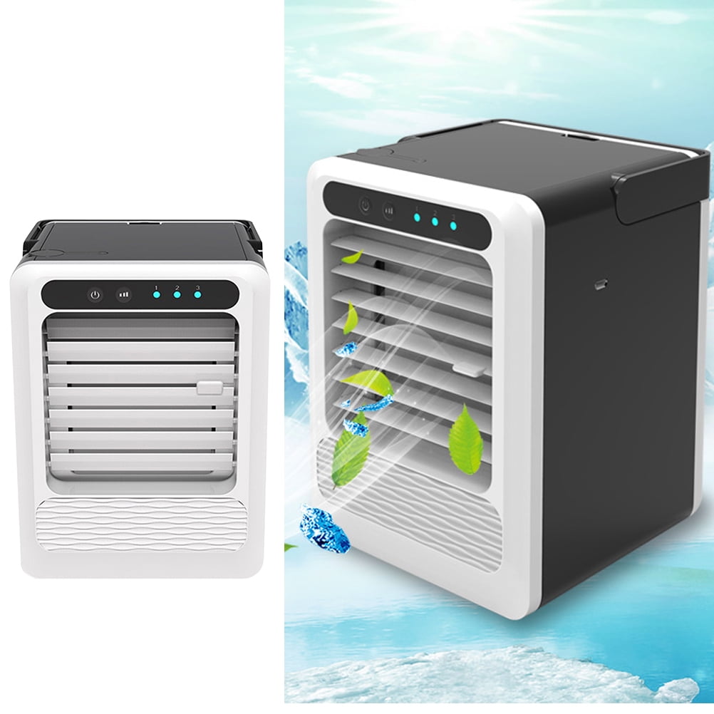 GOOHOCHY Mini USB Portable Air Cooler Fan Spraying Humidification Fan ...