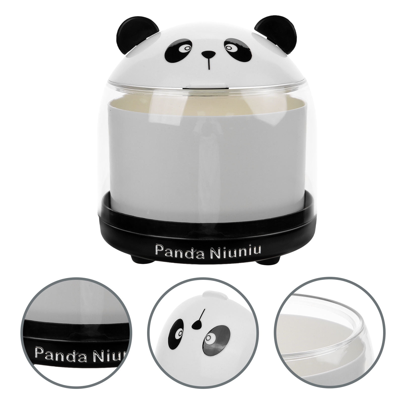GOOHOCHY Mini Wastebasket Office Waste Can Cartoon Panda Trash Bin ...
