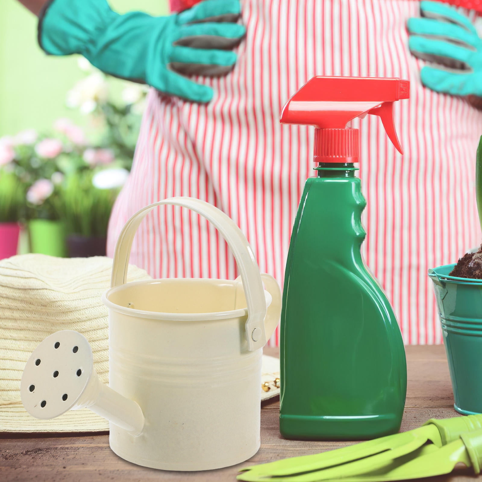 GOOHOCHY Mini Watering Can with Handle for Indoor Flower Pots Tiny ...