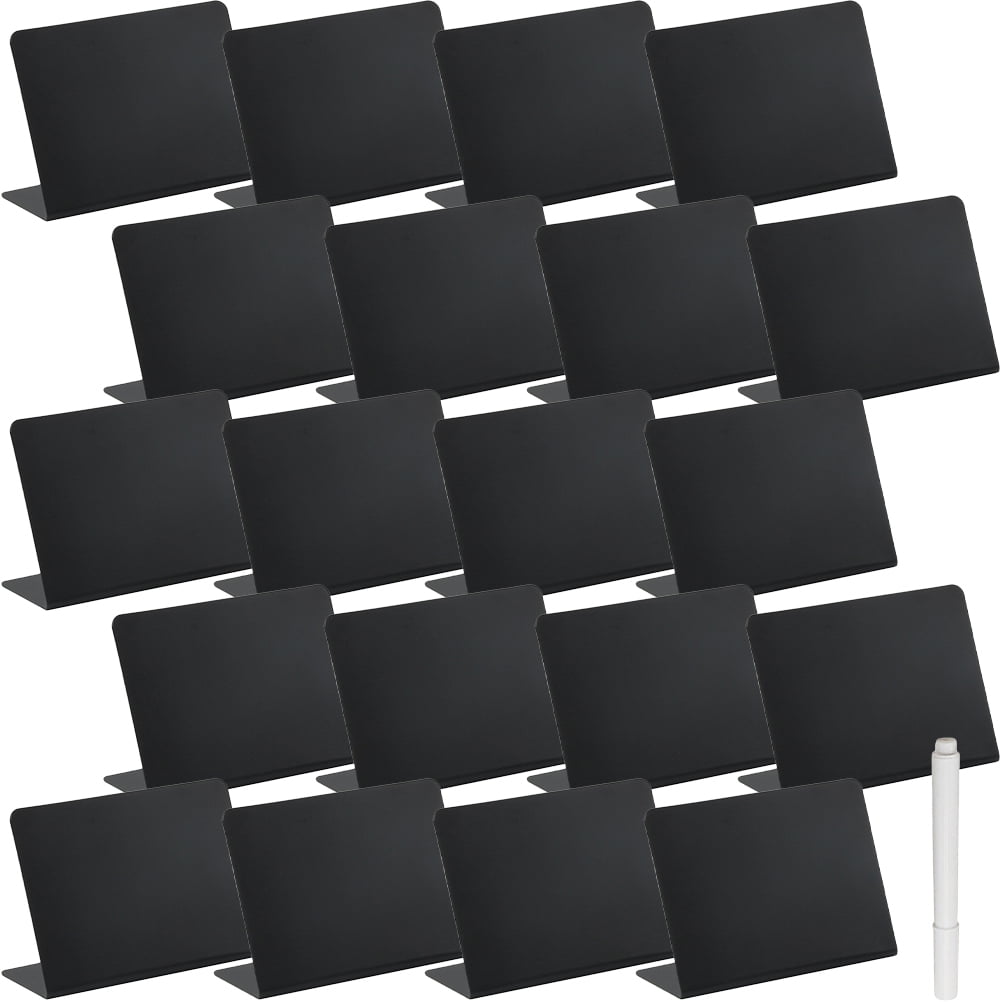 GOOHOCHY Mini with Stand Memo Board Chalkboard Signs Place Cards ...