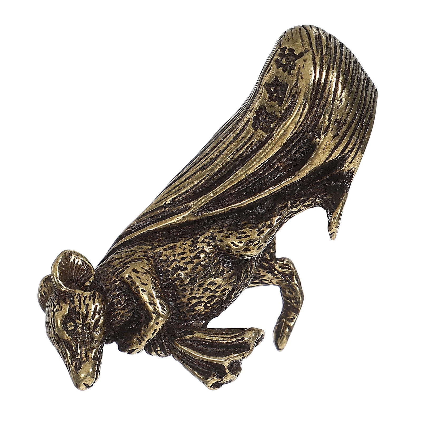 GOOHOCHY Miniature Brass Mouse Figurine Vintage Brass Animal Sculpture ...