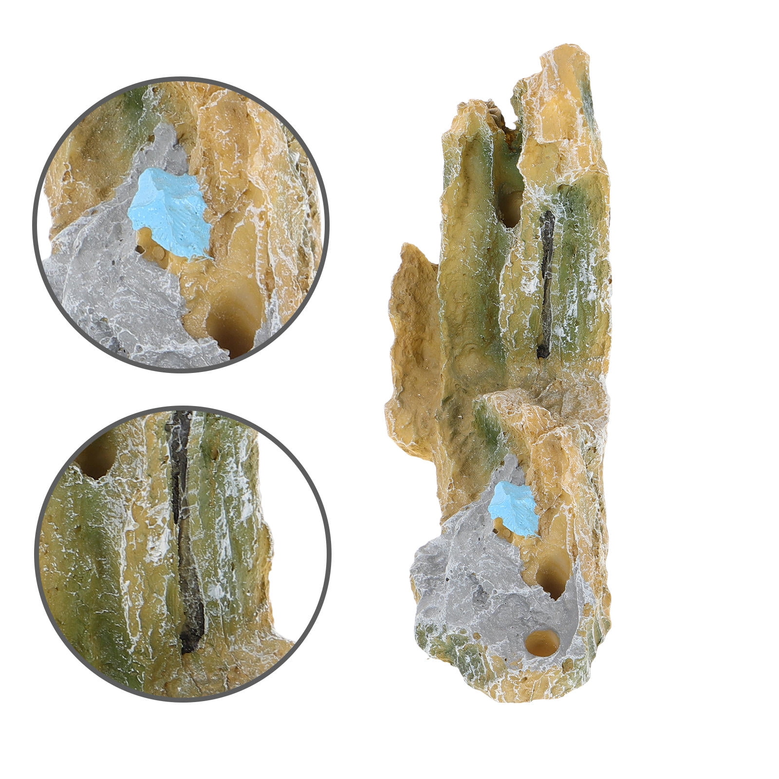 GOOHOCHY Miniature Zen Garden Resin Rockery Miniature Plant Decor Fake ...