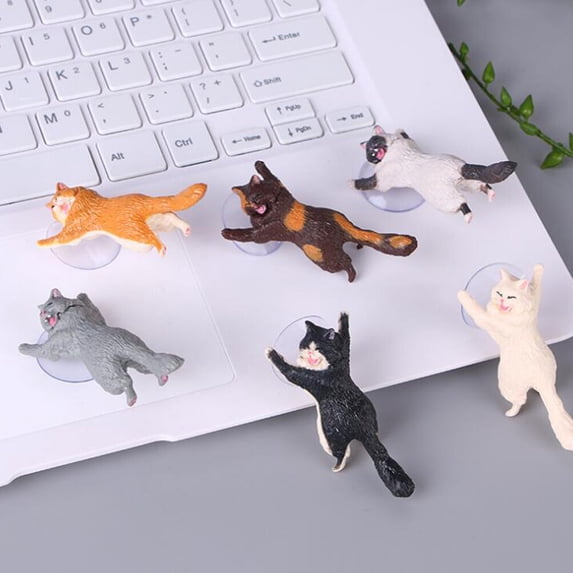 GOOHOCHY Mobile Cartoon Accessories Desk Cat Cute Desktop Stand Suction ...