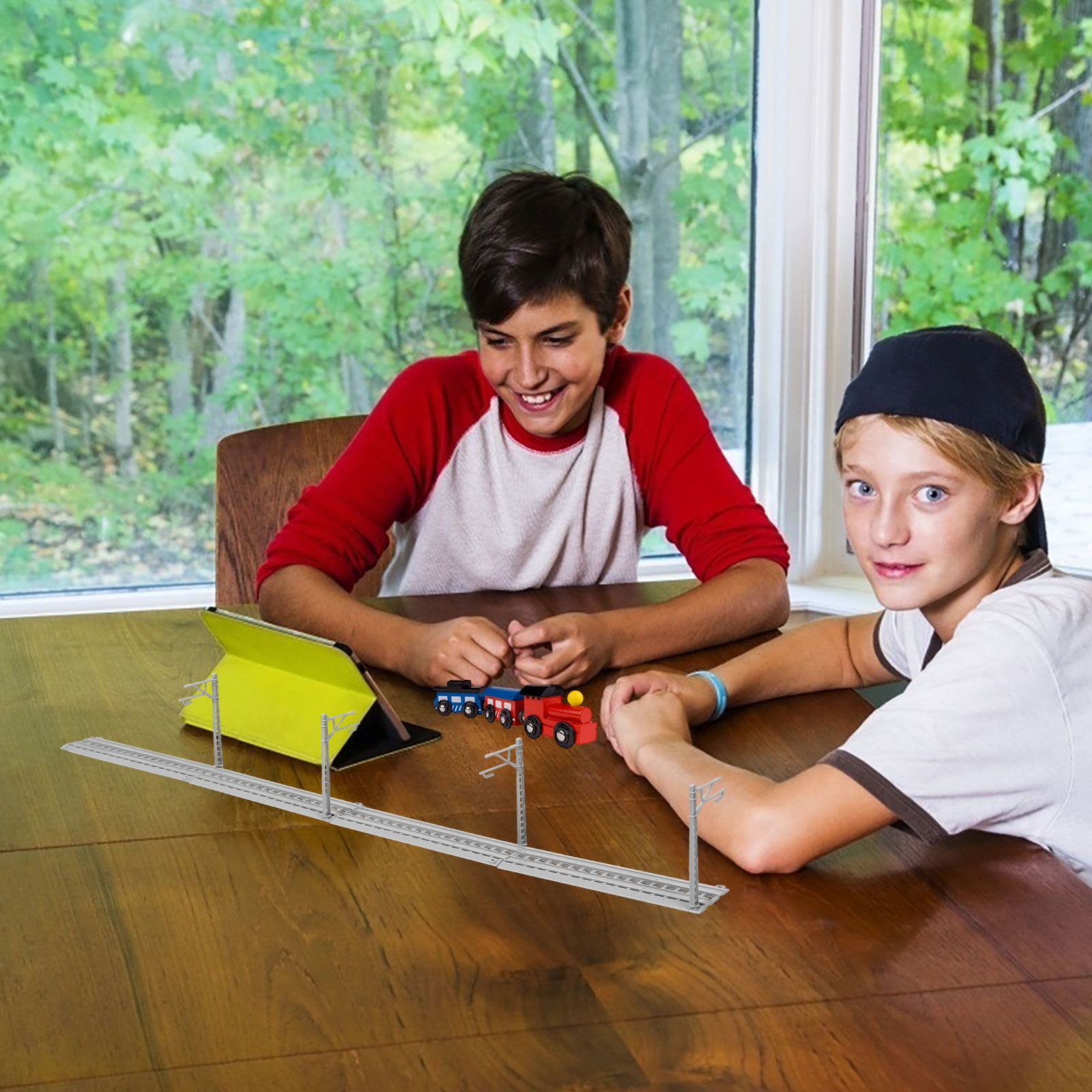 GETAJGHSD GooHochy Toddler Train Track Toy Precision Assembly Railway ...