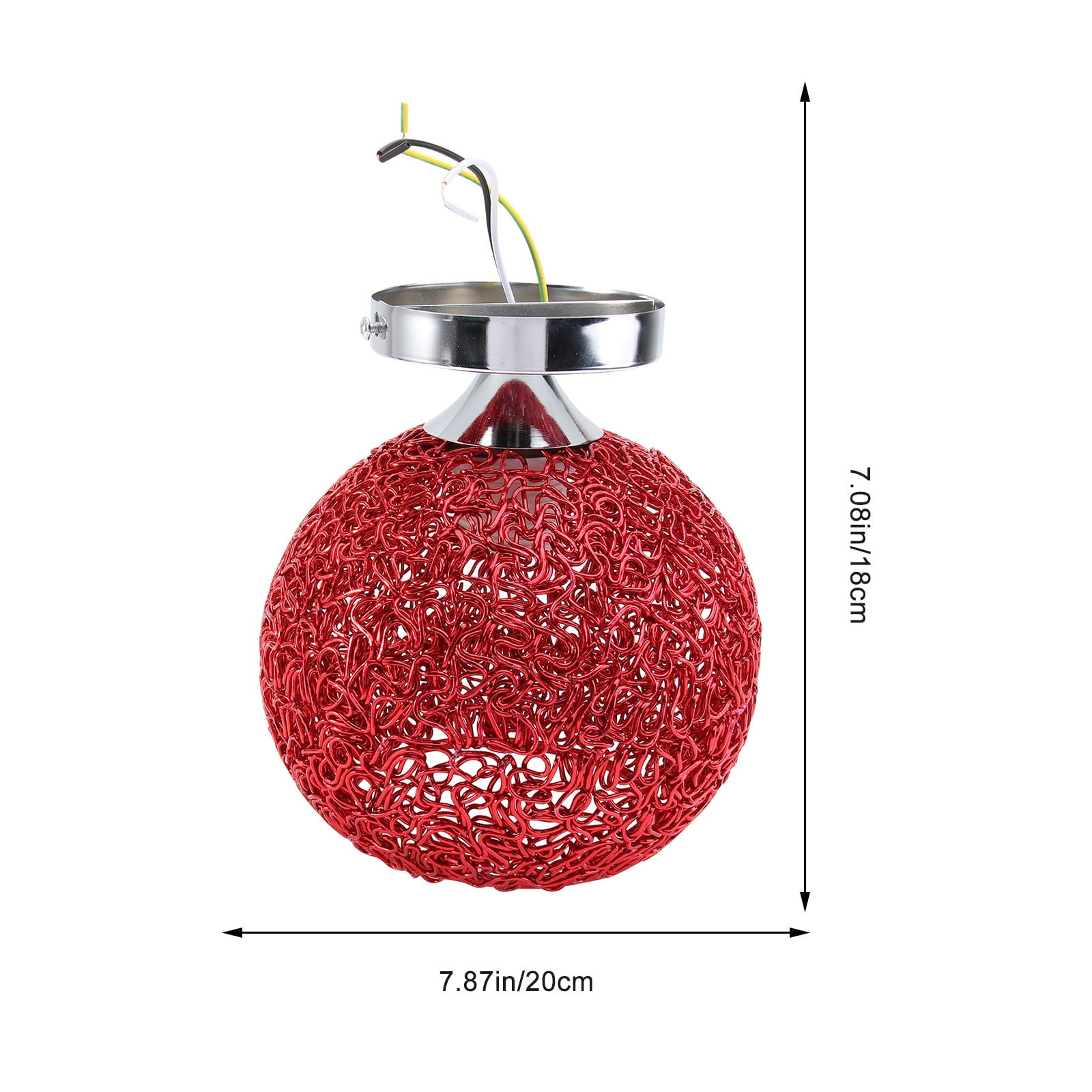 GOOHOCHY Modern Creative Ball Shape Ceiling Light in Red for Balcony ...