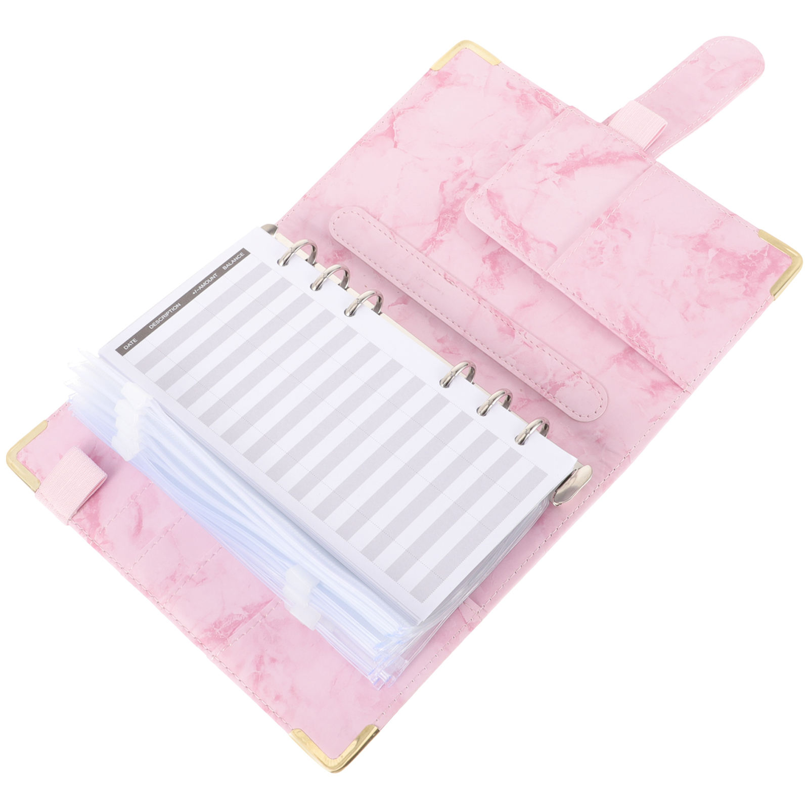 GOOHOCHY Money Monthly Budget Planner Binder Ledger Zipper Envelope ...