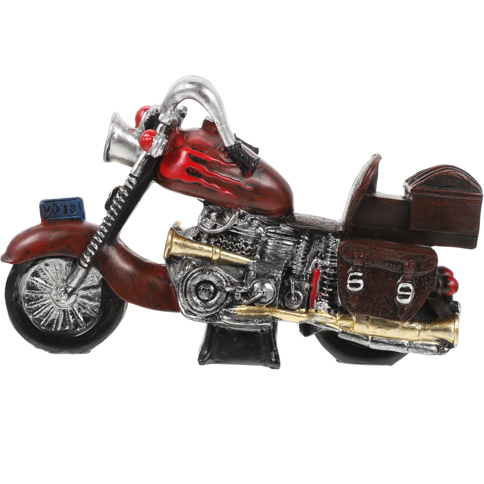 GOOHOCHY Motorcycle Piggy Bank Motorbike Model Kit Biker Decorations ...