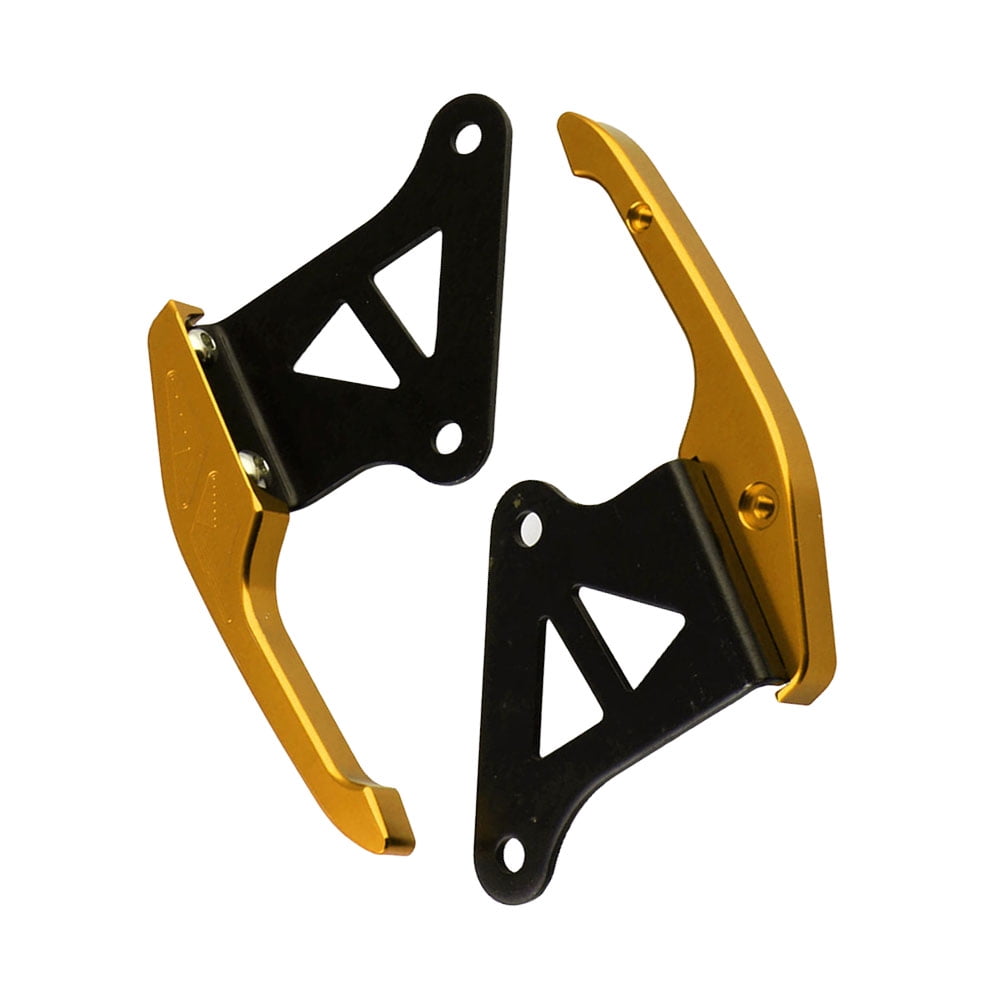 FUTUREORYY Motorcycle Rear Grab Rail Grab Handle Golden 1 Pair Iron ...
