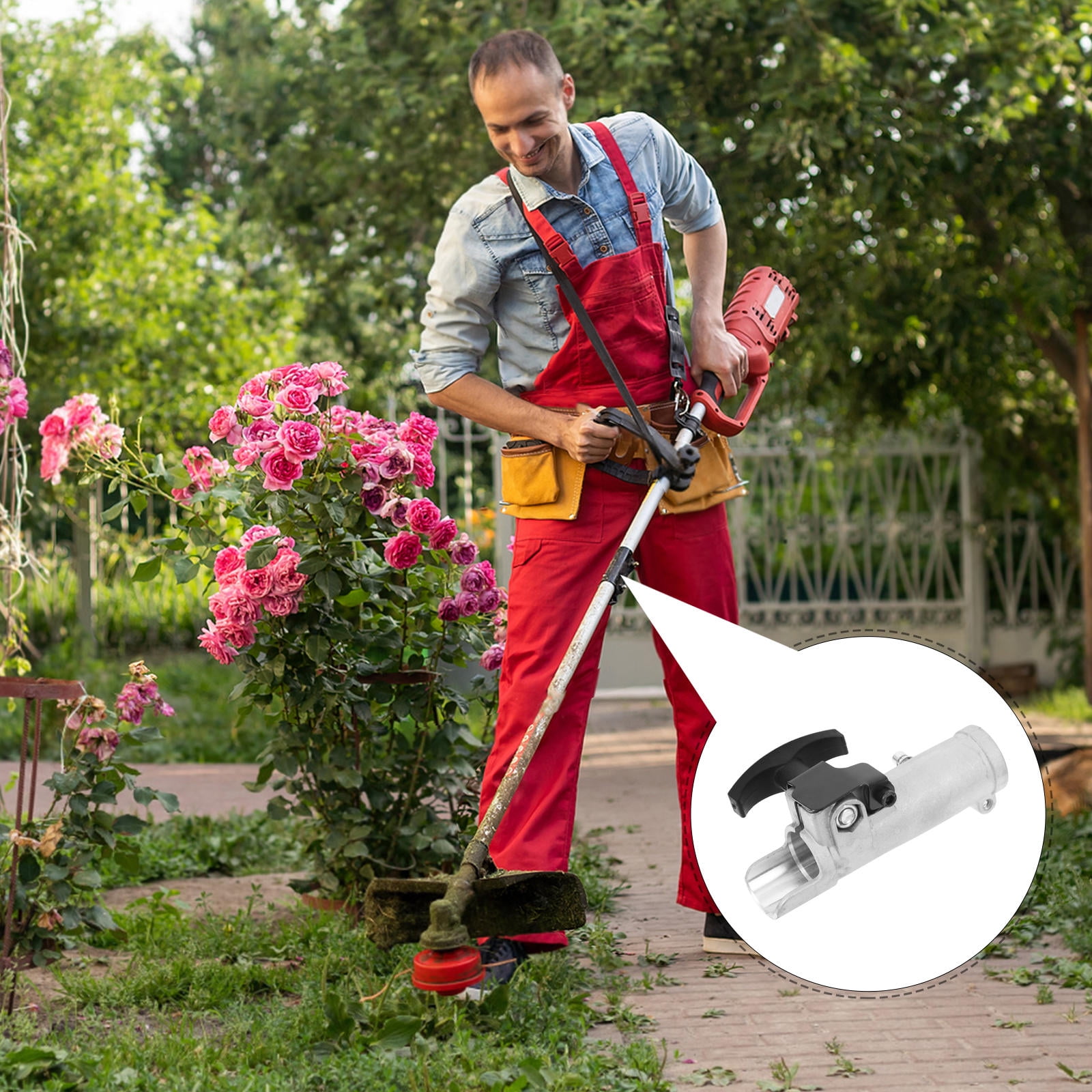 GOOHOCHY Mower Brush Cutter Shaft Connector Lawn Mower Fitting Trimmers ...