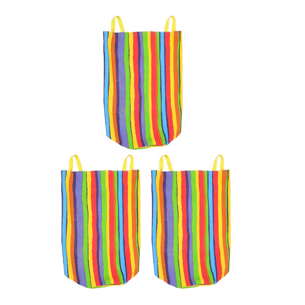 GOOHOCHY Multi Color Cloth Sack Race Bags for Kids and Adults ...