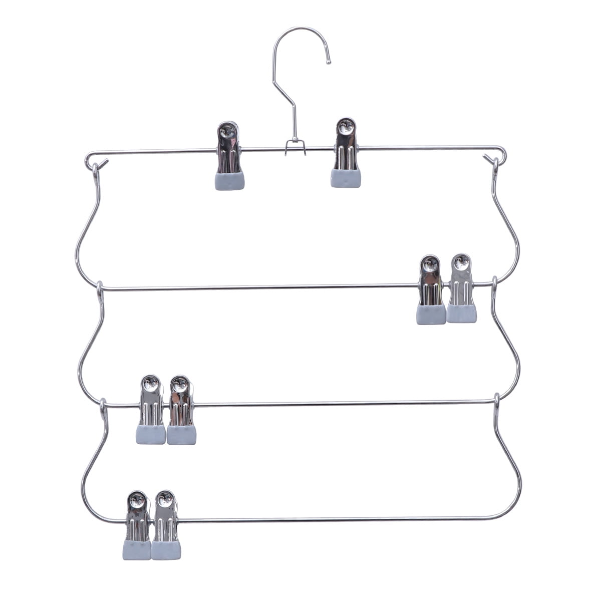 GOOHOCHY Swing Arm Hanger Multi Layer Silver 1Pack 15.4 x 13.8 x 0.8in ...