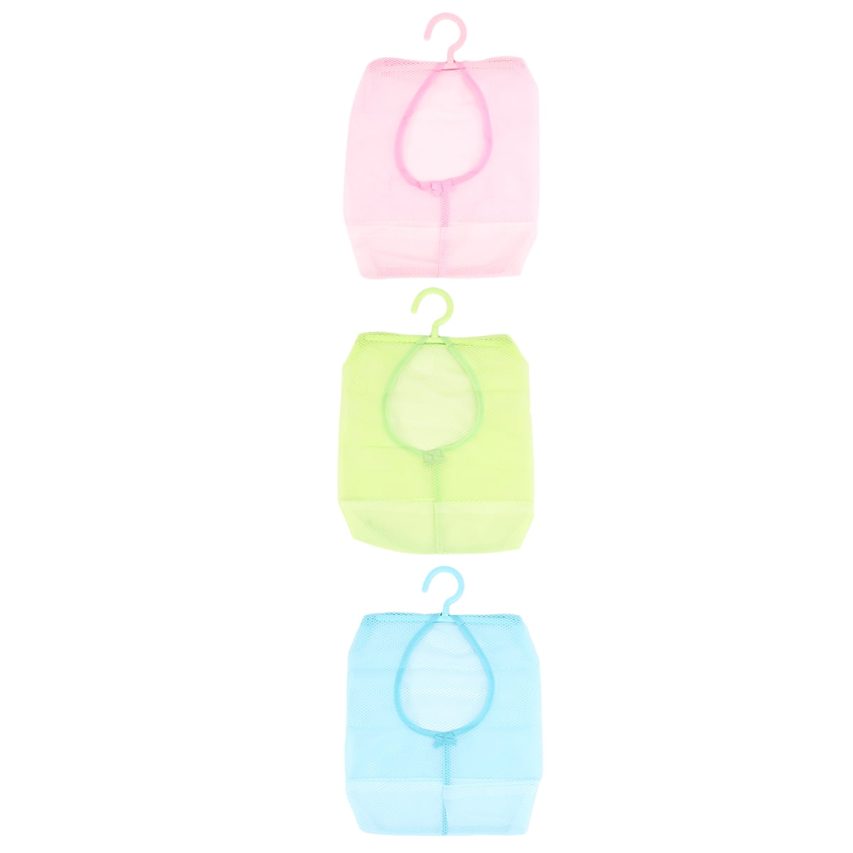 GOOHOCHY Multifunctional Hanging Mesh Bag with Hanger for Clothes Clips ...