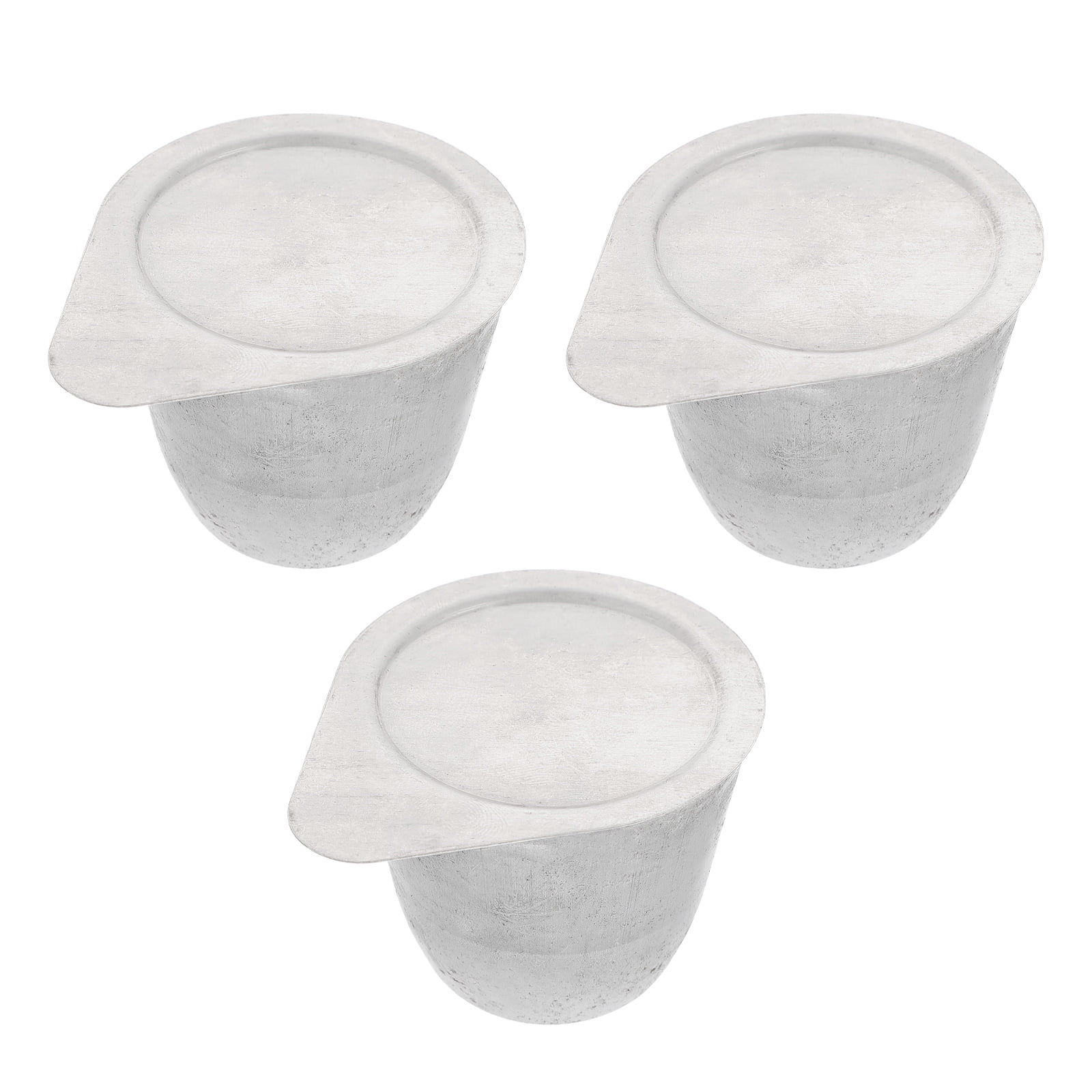 GOOHOCHY Nickel Crucible with Lid for Laboratory Use Silver Color High ...