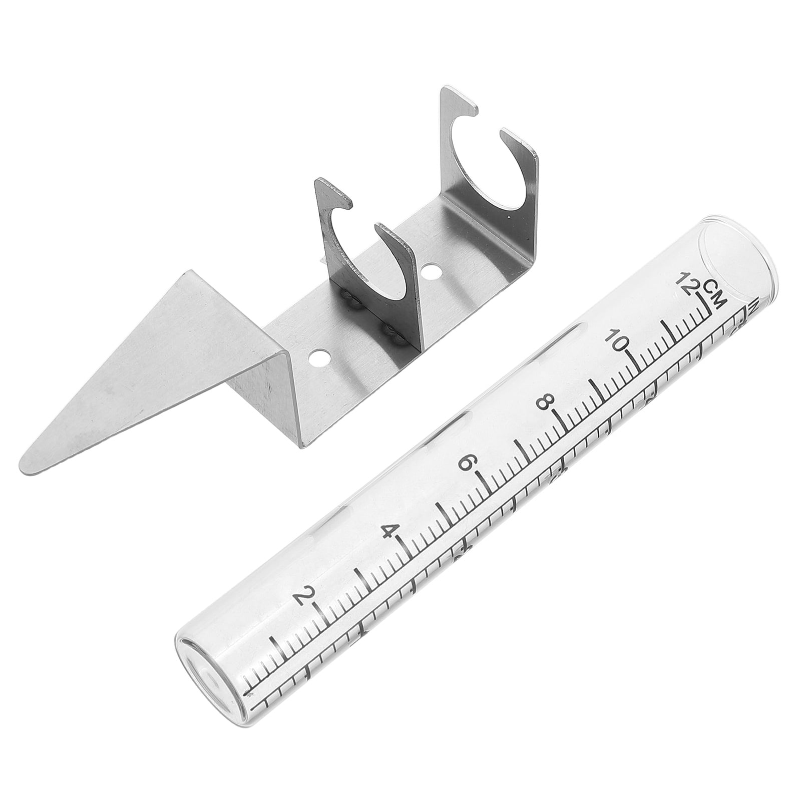 GOOHOCHY Outdoor Rain Gauge With Metal Holder Measuring Device For ...