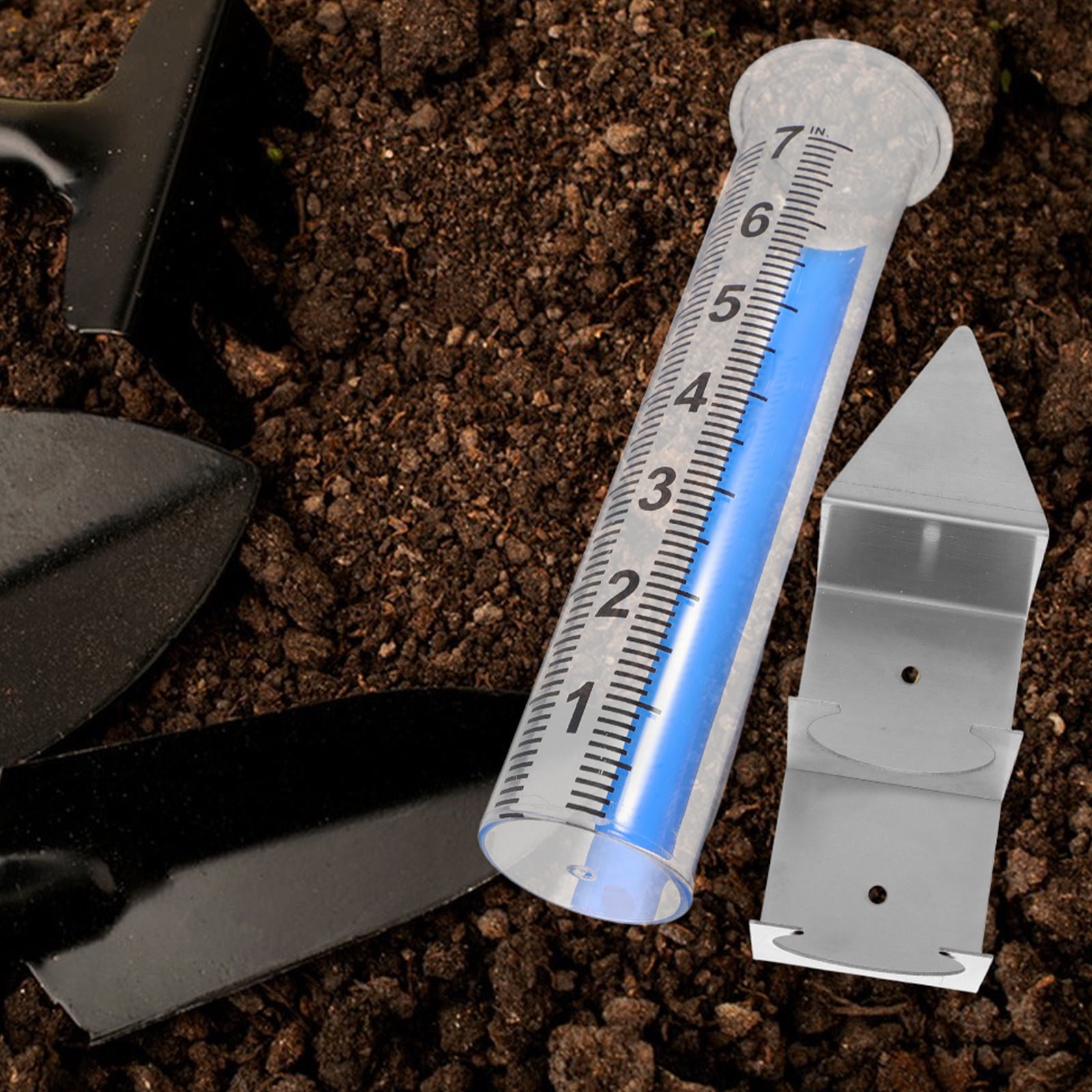 GOOHOCHY Outdoor Rain Gauge with Stake for Accurate Rainfall ...