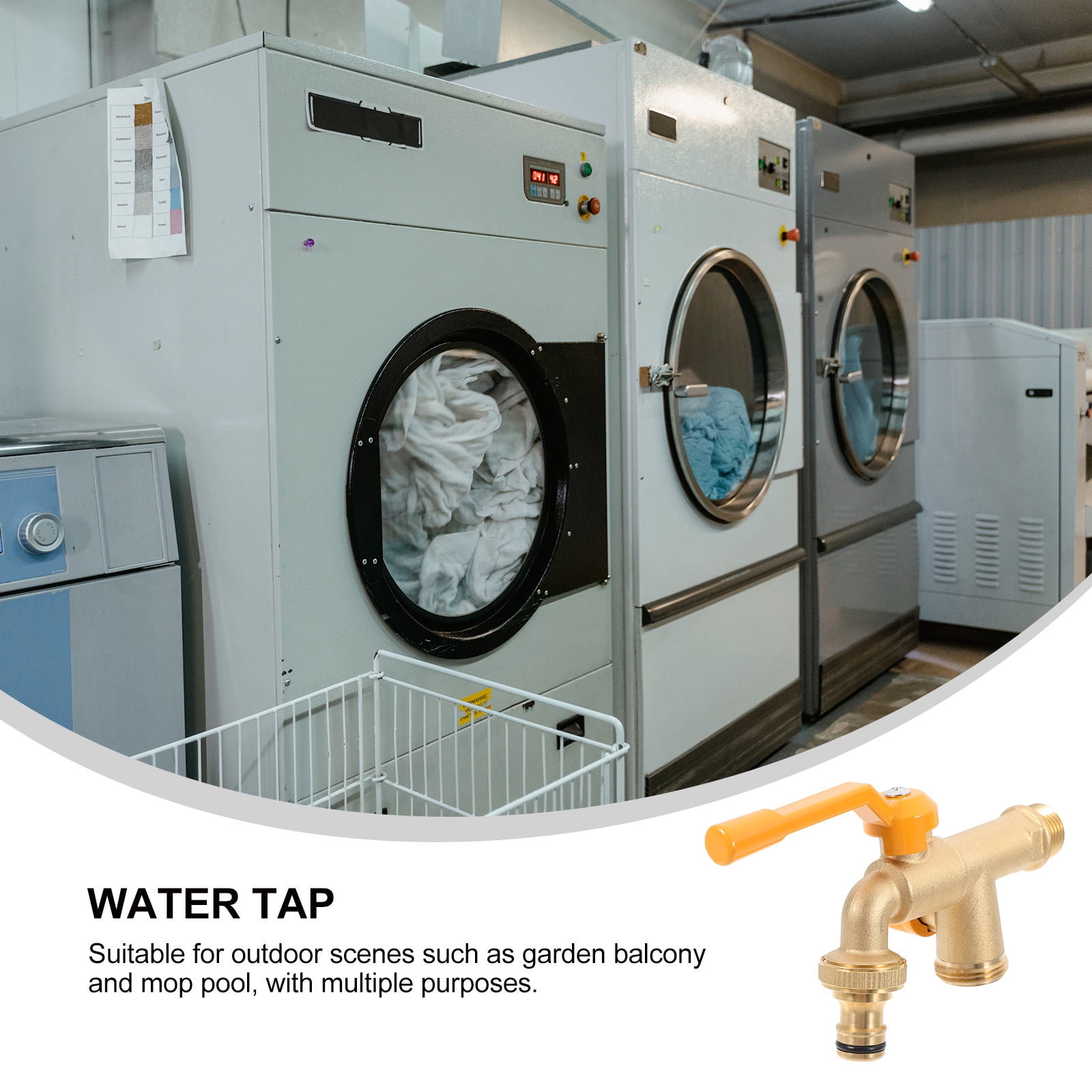 GOOHOCHY Outdoor Water Faucets Wall Mounted Garden Brass Ball Valves ...