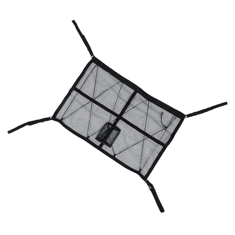GOOHOCHY Overhead Car Storage Net with Tissue Box Holder Adjustable ...