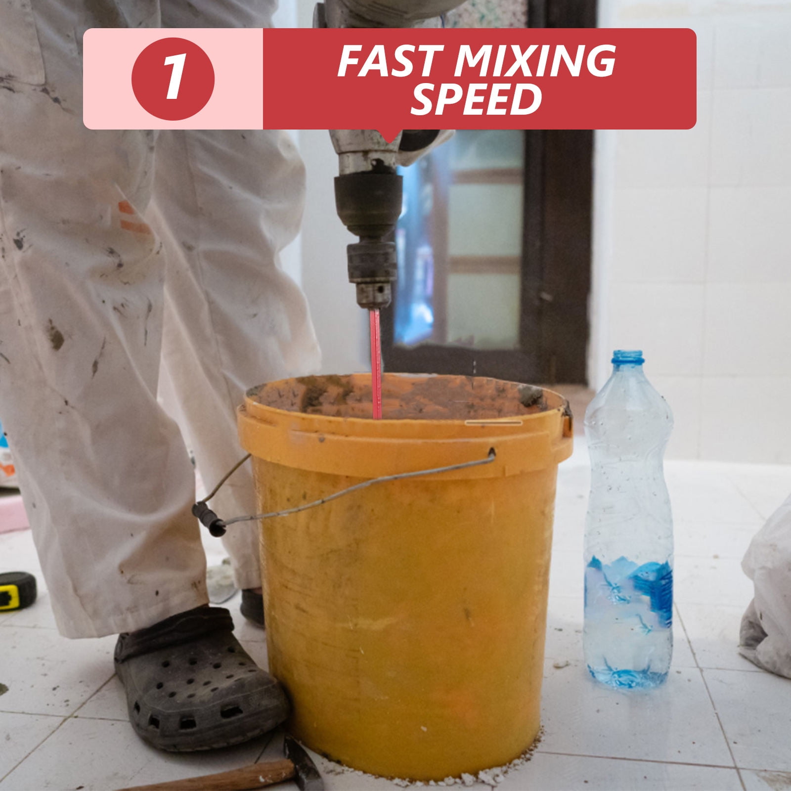 GOOHOCHY Paint Mixer Replacement Drill Bit Paint Mixing Rod Portable ...