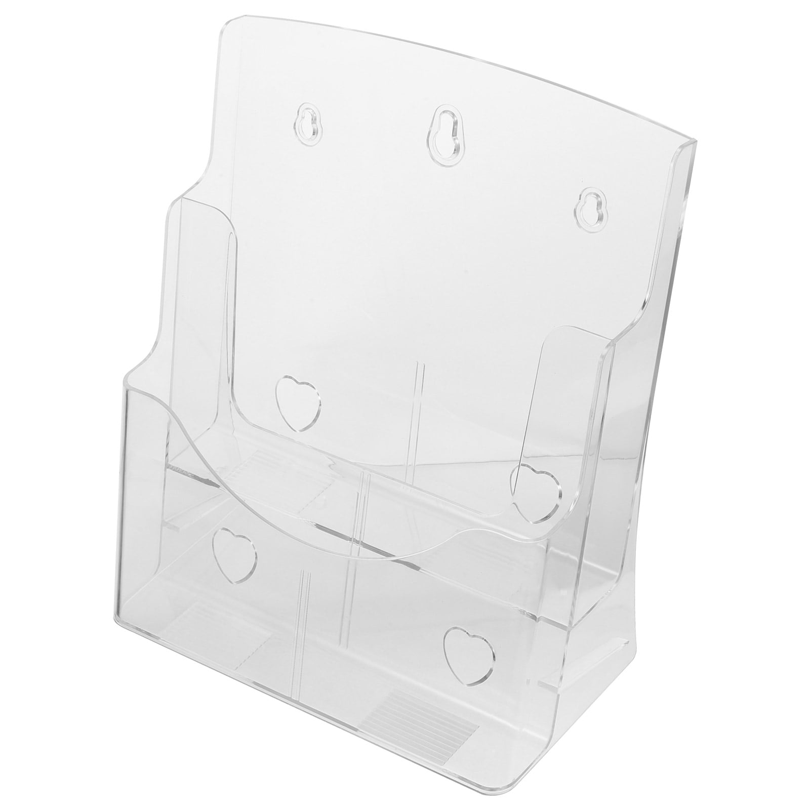 GOOHOCHY Pamphlet Display Stand Magazine Rack 25X23.5X12CM Transparent ...