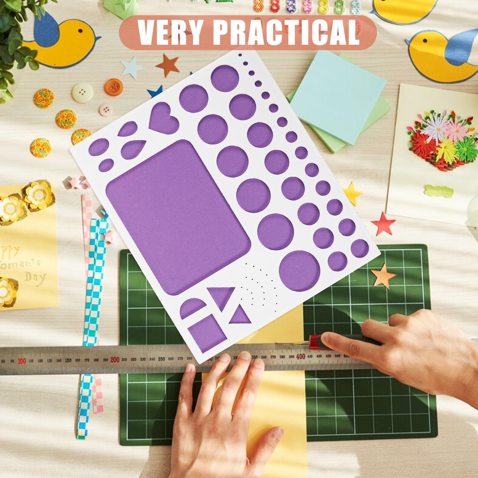 GOOHOCHY Paper Quilling Mold Mould Template Board Circle Template Board ...