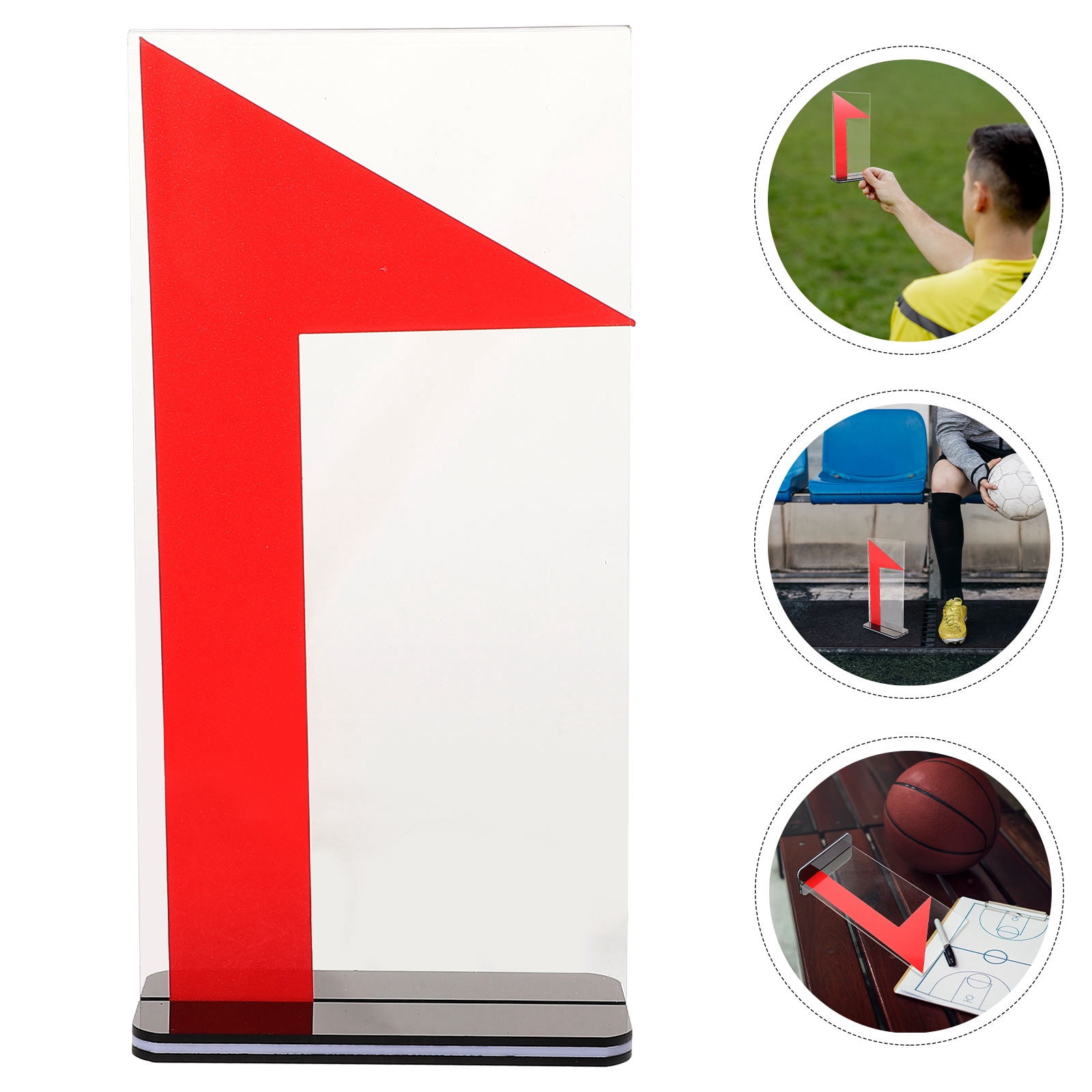 GOOHOCHY Penalty Mark Red Flag Basketball Referee Accessory Portable ...