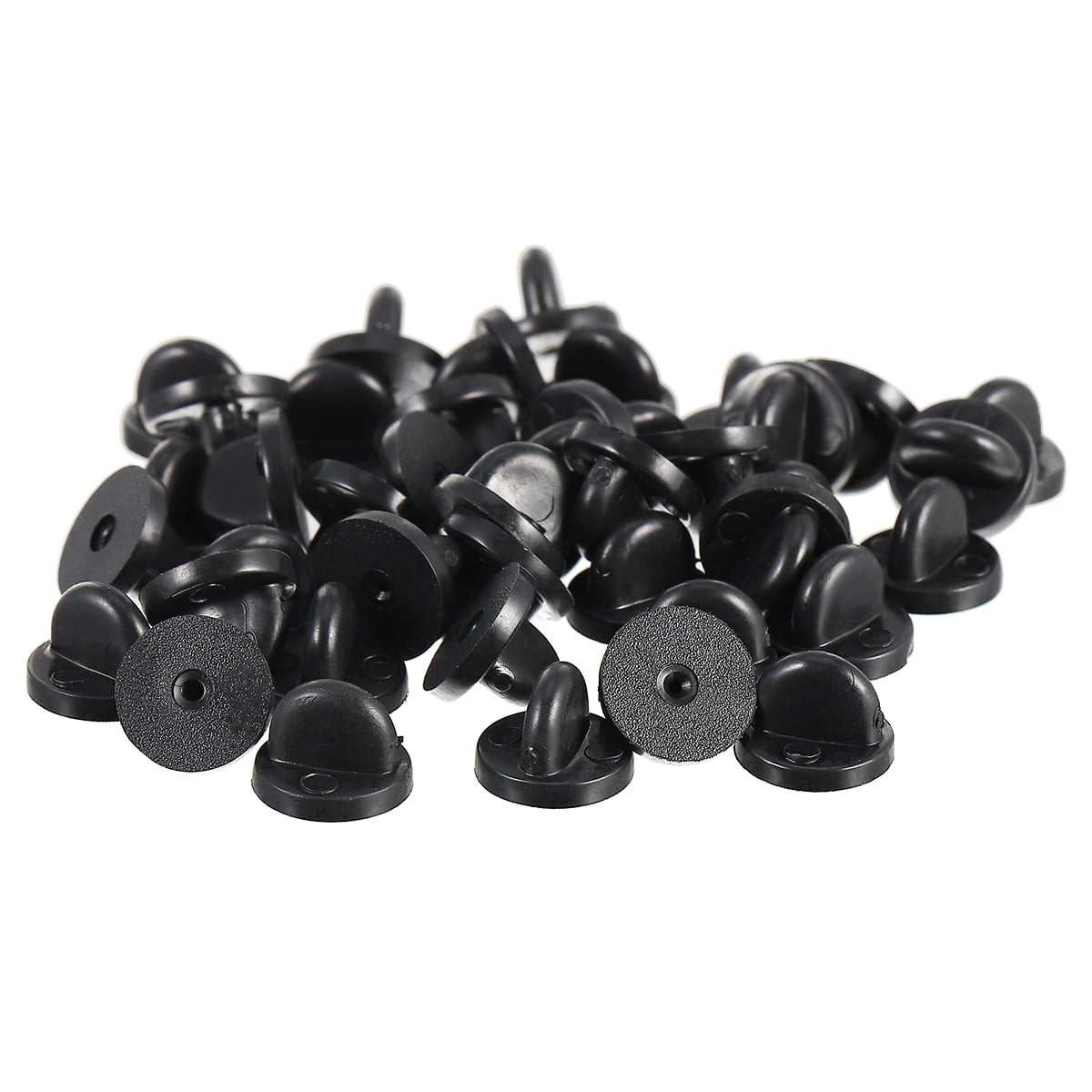 GOOHOCHY Pin Backs 200Pack for Badges Name Tags Lapel Pins Square Black ...