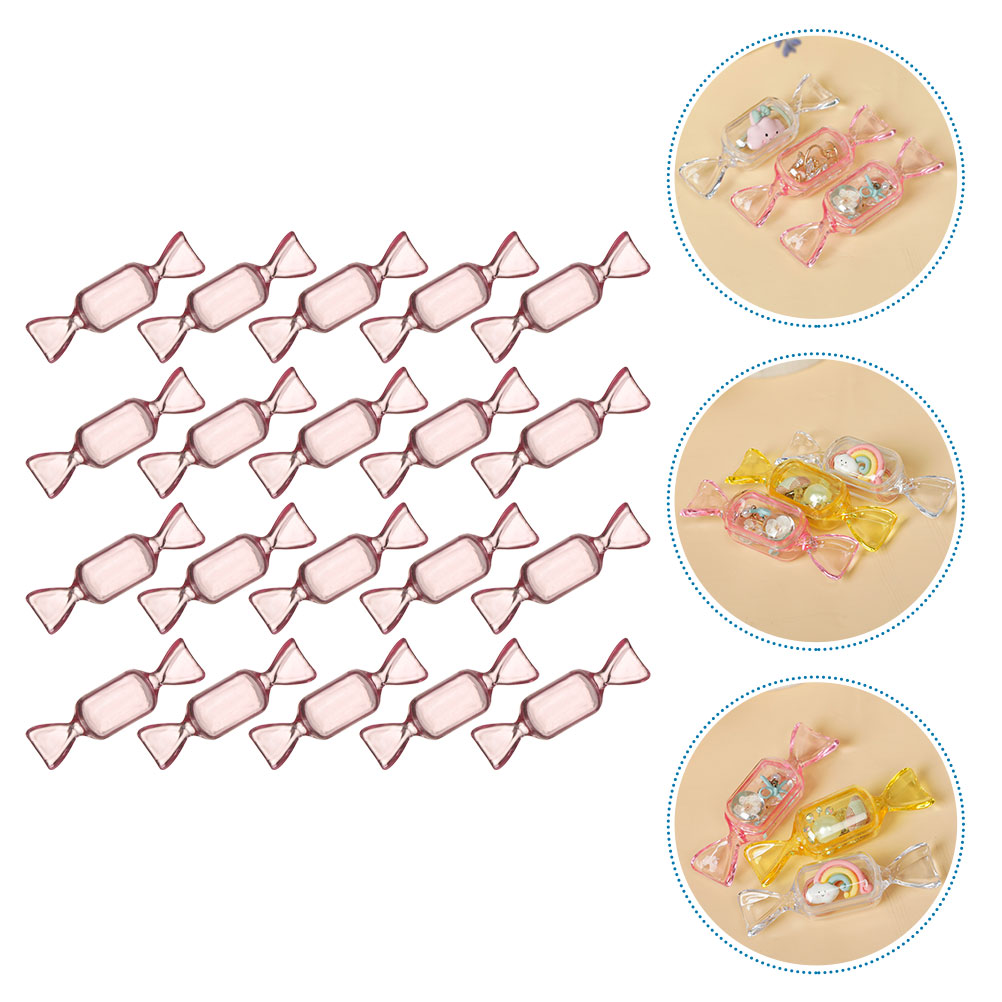 GOOHOCHY Pink Transparent Plastic Candy Boxes for Storage Use Perfect ...