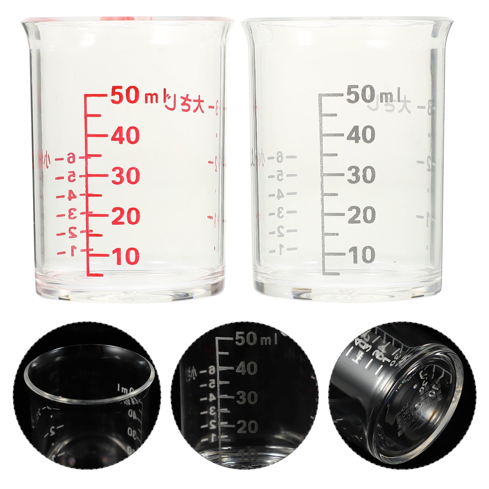 GOOHOCHY Plastic Measuring Cup with Scale for Daily Use Assorted Color ...