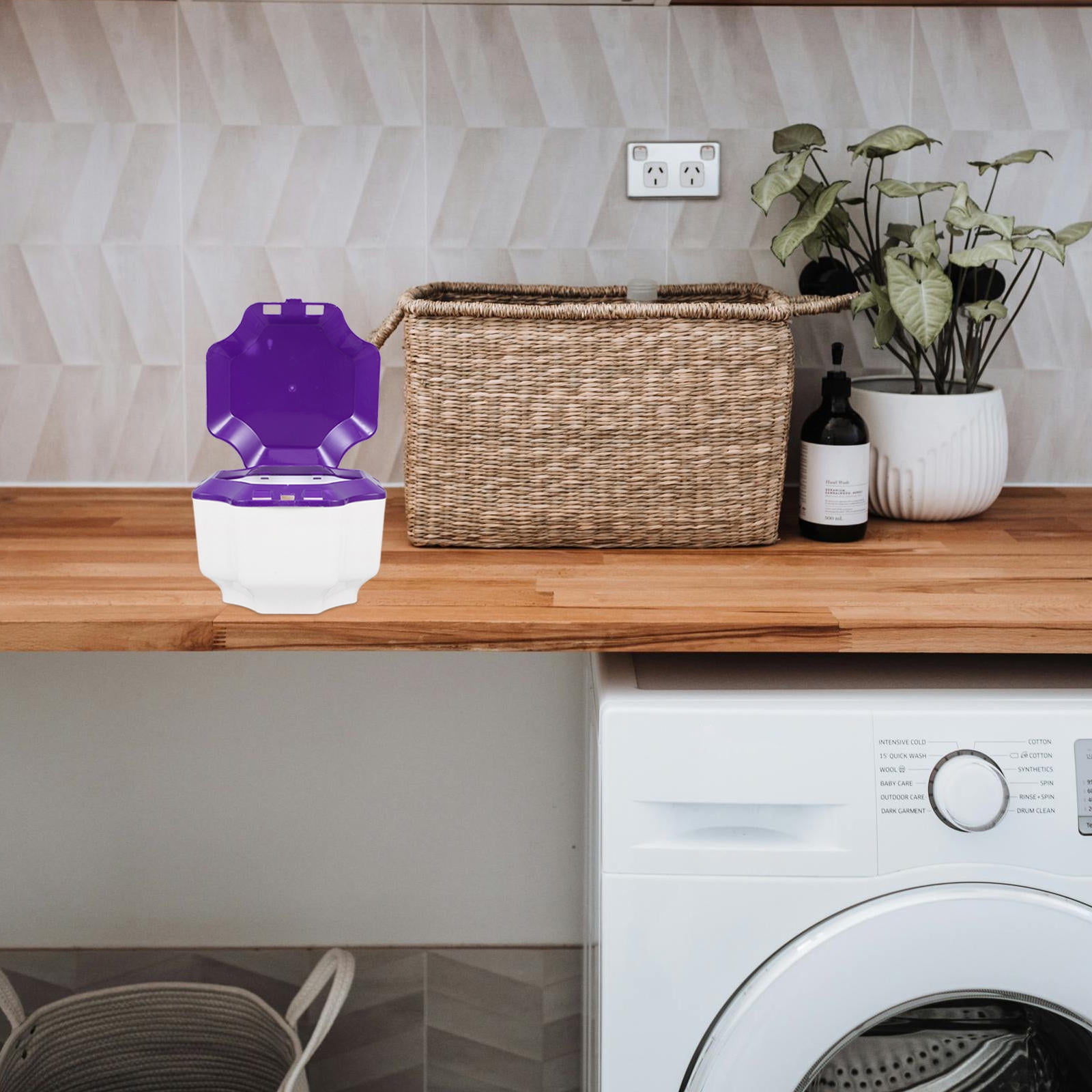 GOOHOCHY Plastic Storage Container Versatile Laundry Pod Organizer ...