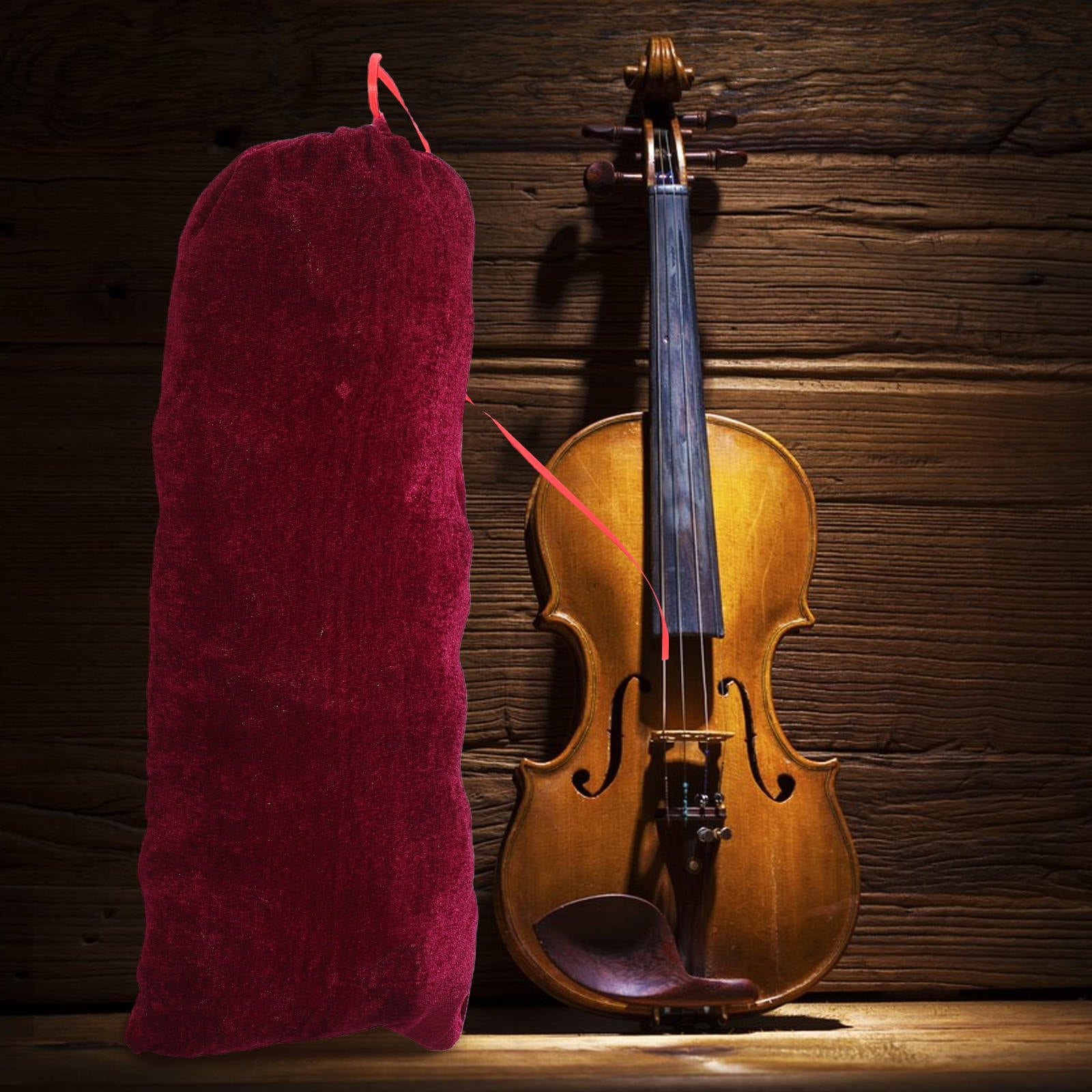 GOOHOCHY Plush Cloth Violin Cover Fabric Violin Carrying Case Scratch ...