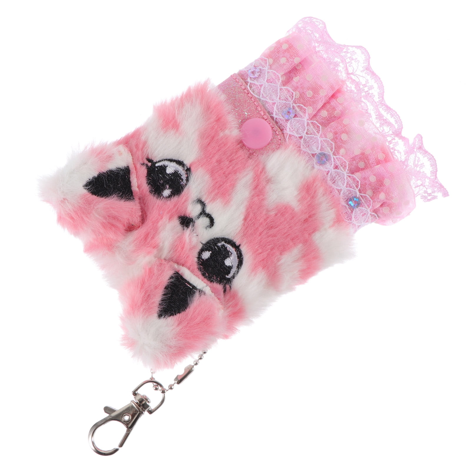 GOOHOCHY Plush Notebook Cat Writing Notepad Cute Skirt Furry Student ...