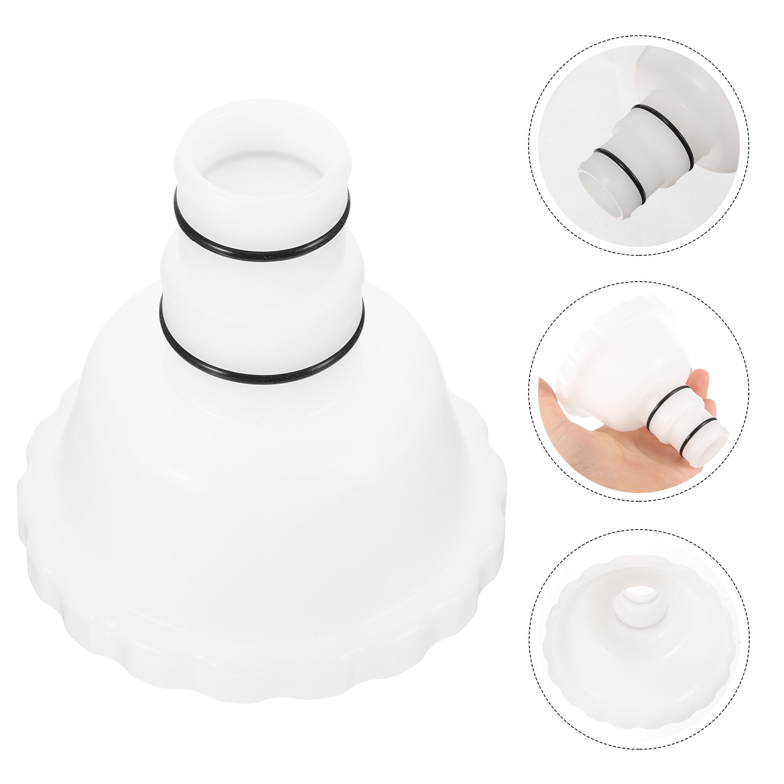 GOOHOCHY Pool Pump Connector Coupling Replacement Hose Adapter White ...