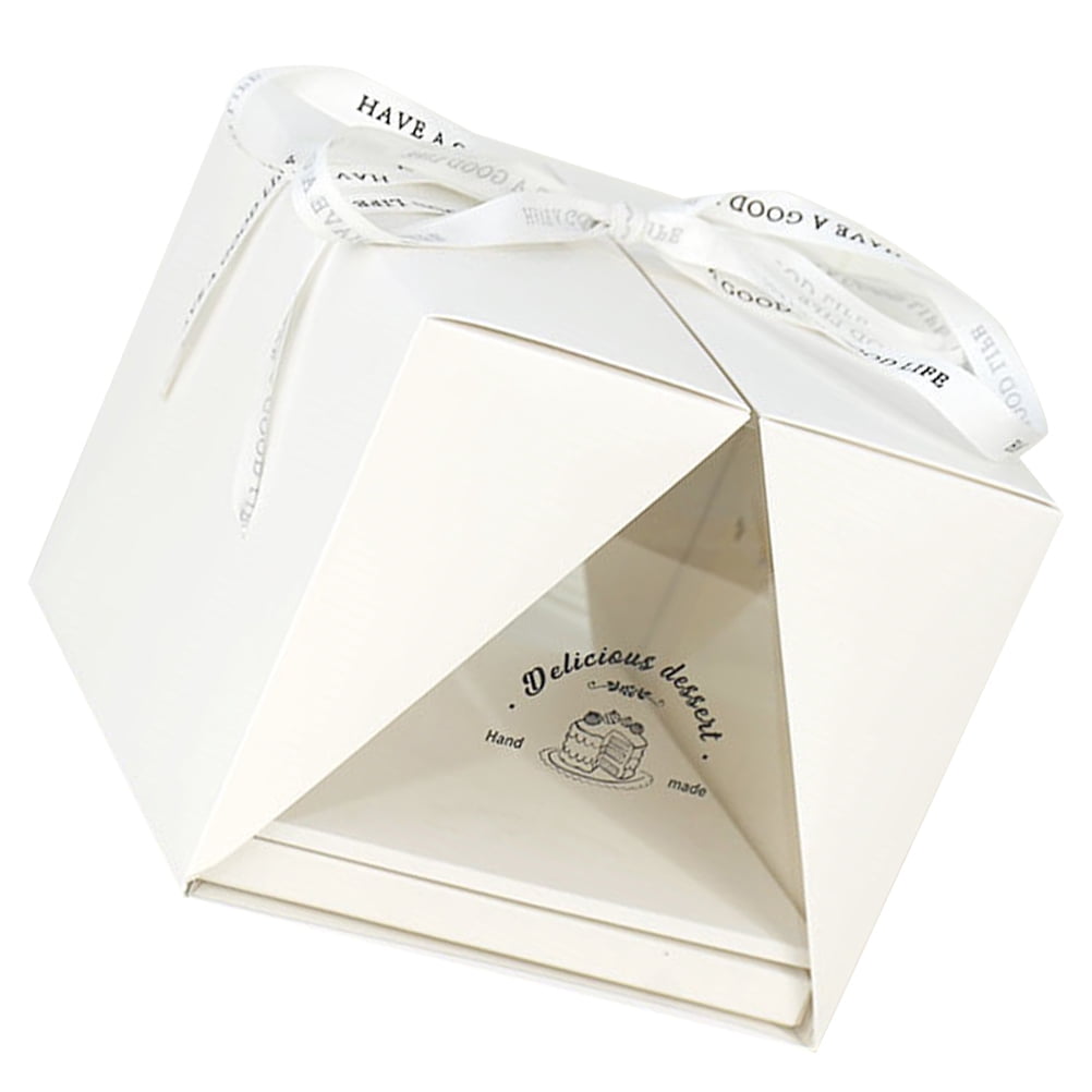 GOOHOCHY Portable 8inch Cake Box Clear Cake Carrier Birthday Cake Box ...
