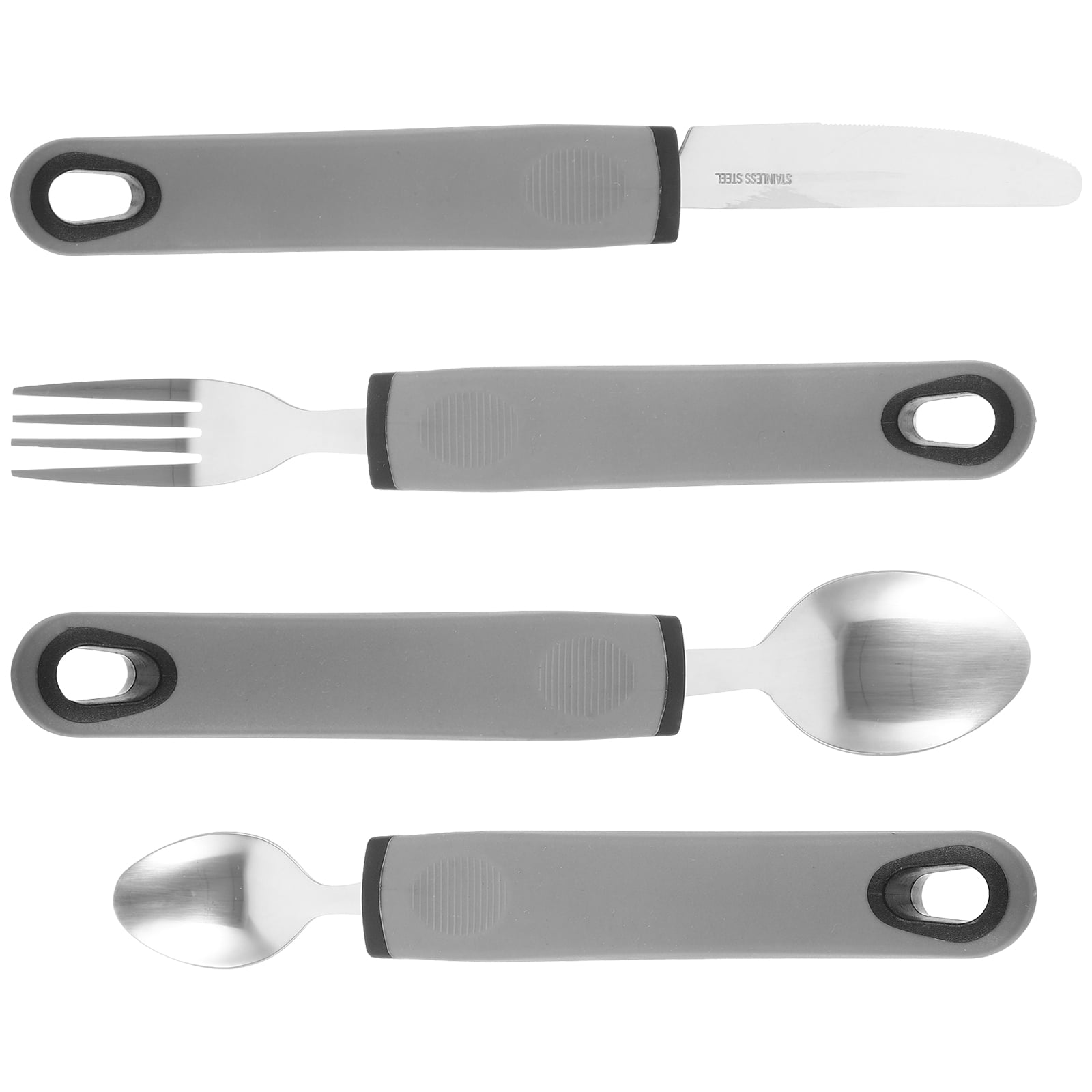 GOOHOCHY Portable Adaptive Utensils for Elderly and Disabled with Safe ...