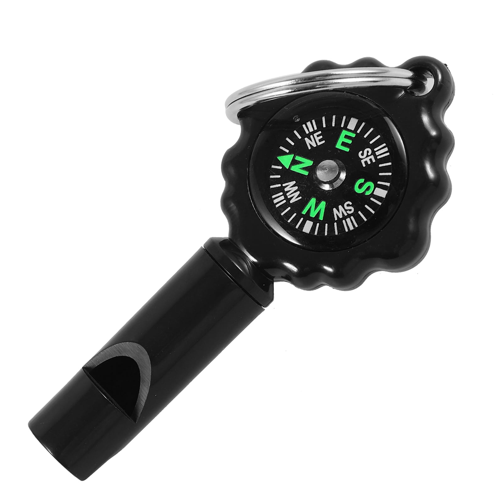 GOOHOCHY Portable Camping Whistle Compass Keychain for Training Use ...