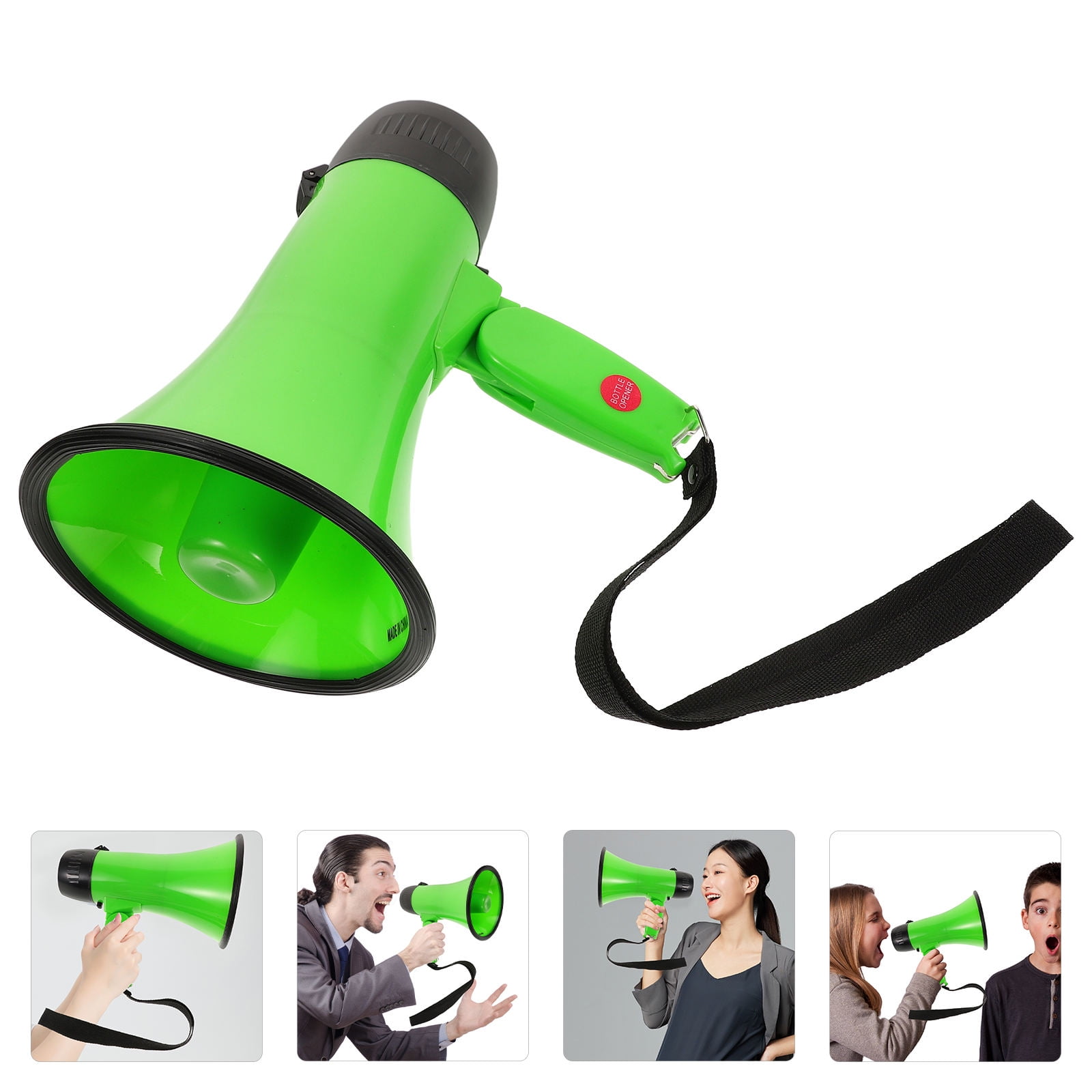 GOOHOCHY Portable Megaphone With 240s Recording 25w Handheld Bullhorn ...
