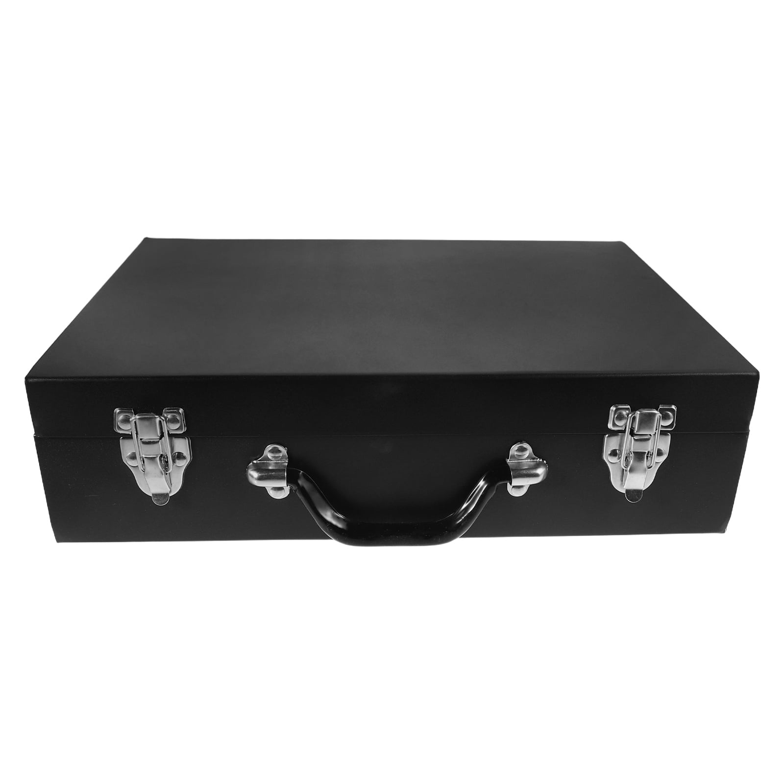 GOOHOCHY Portable Metal Trunk Heavy Duty Money Storage Box With Handle ...